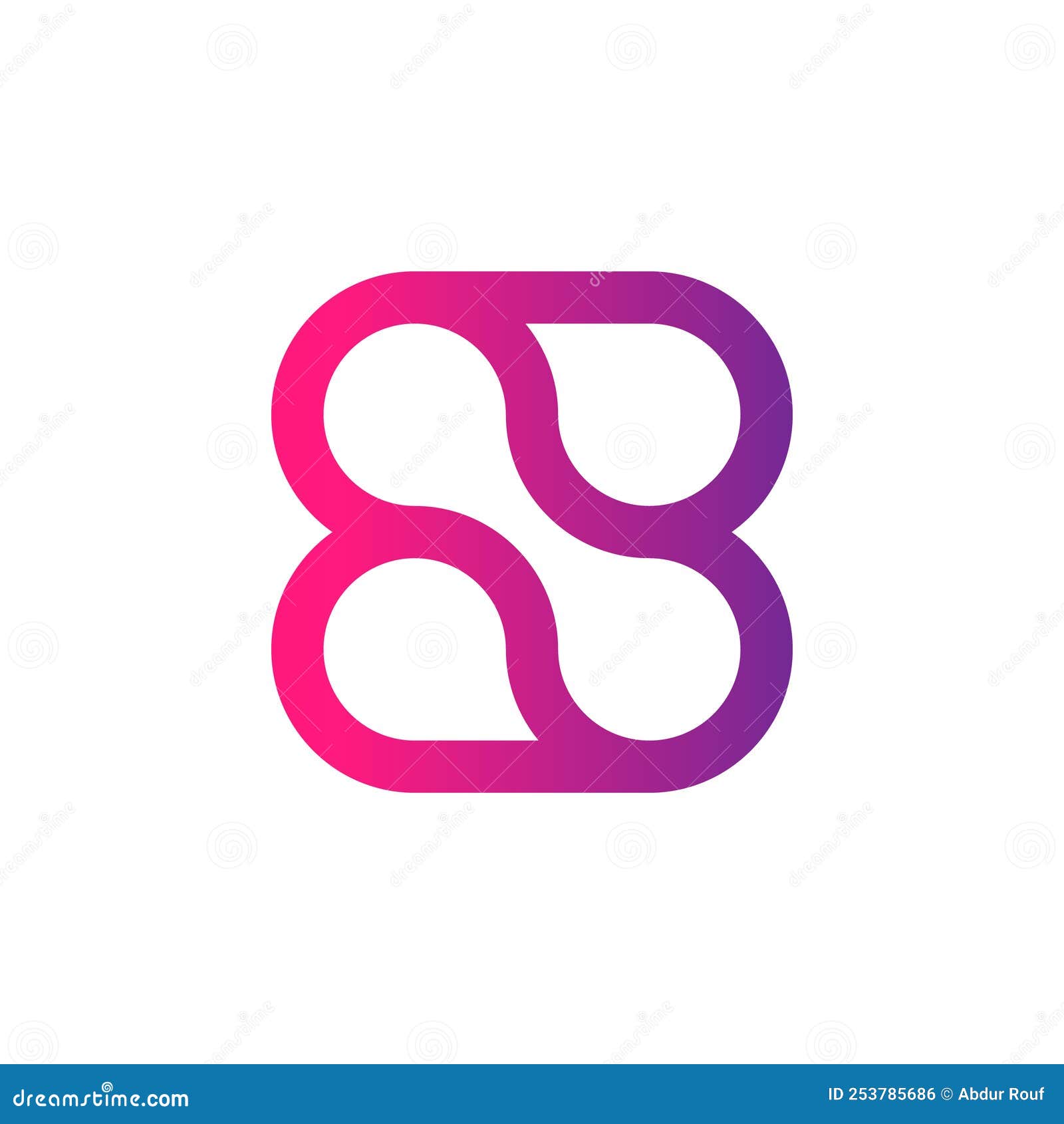 Modern Letter S Monogram Logo Design Stock Vector - Illustration of ...