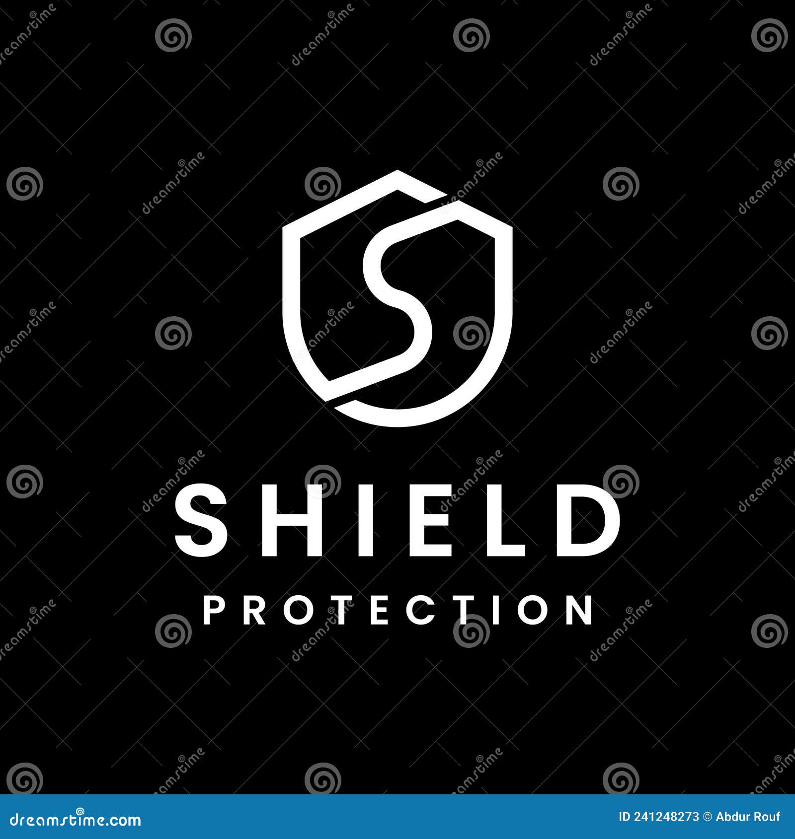 Letter S Shield Logo Design Stock Vector - Illustration of brand, icon ...