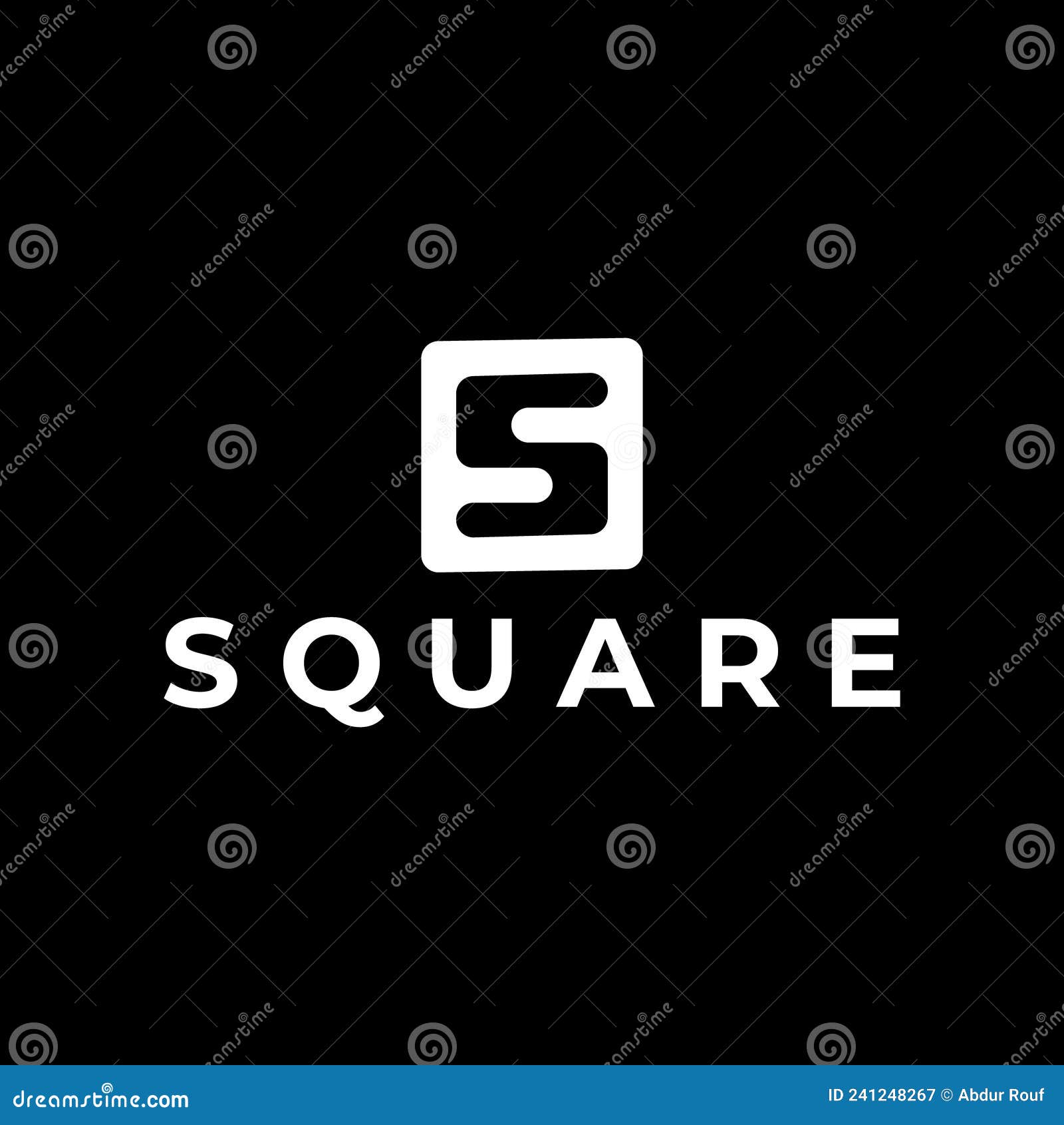 Letter S Square Logo Design Stock Vector - Illustration of geometric ...