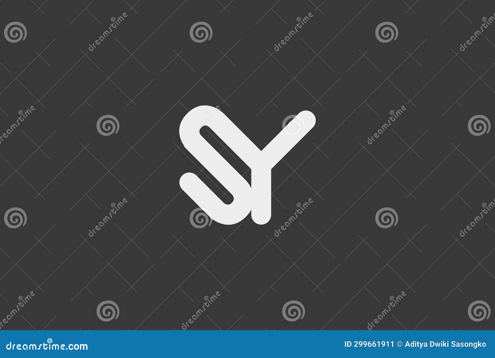 Modern letter SY logo stock vector. Illustration of trend - 299661911