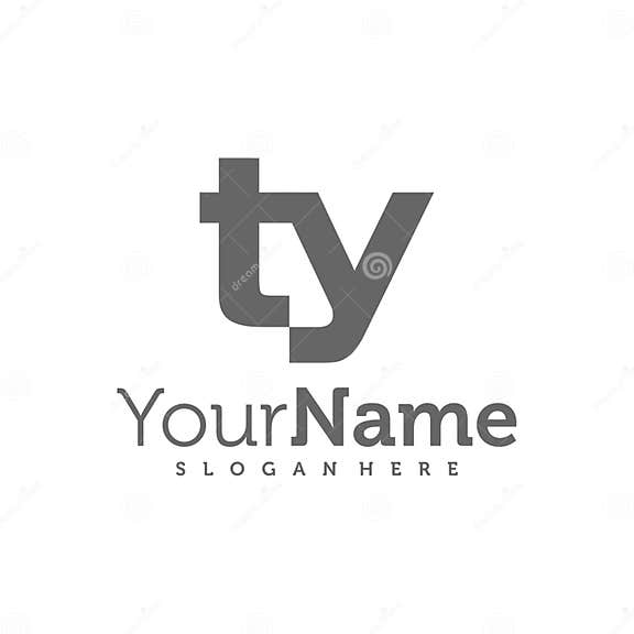 Modern Letter TY Logo Design Vector. Creative TY Logo Concepts Template ...
