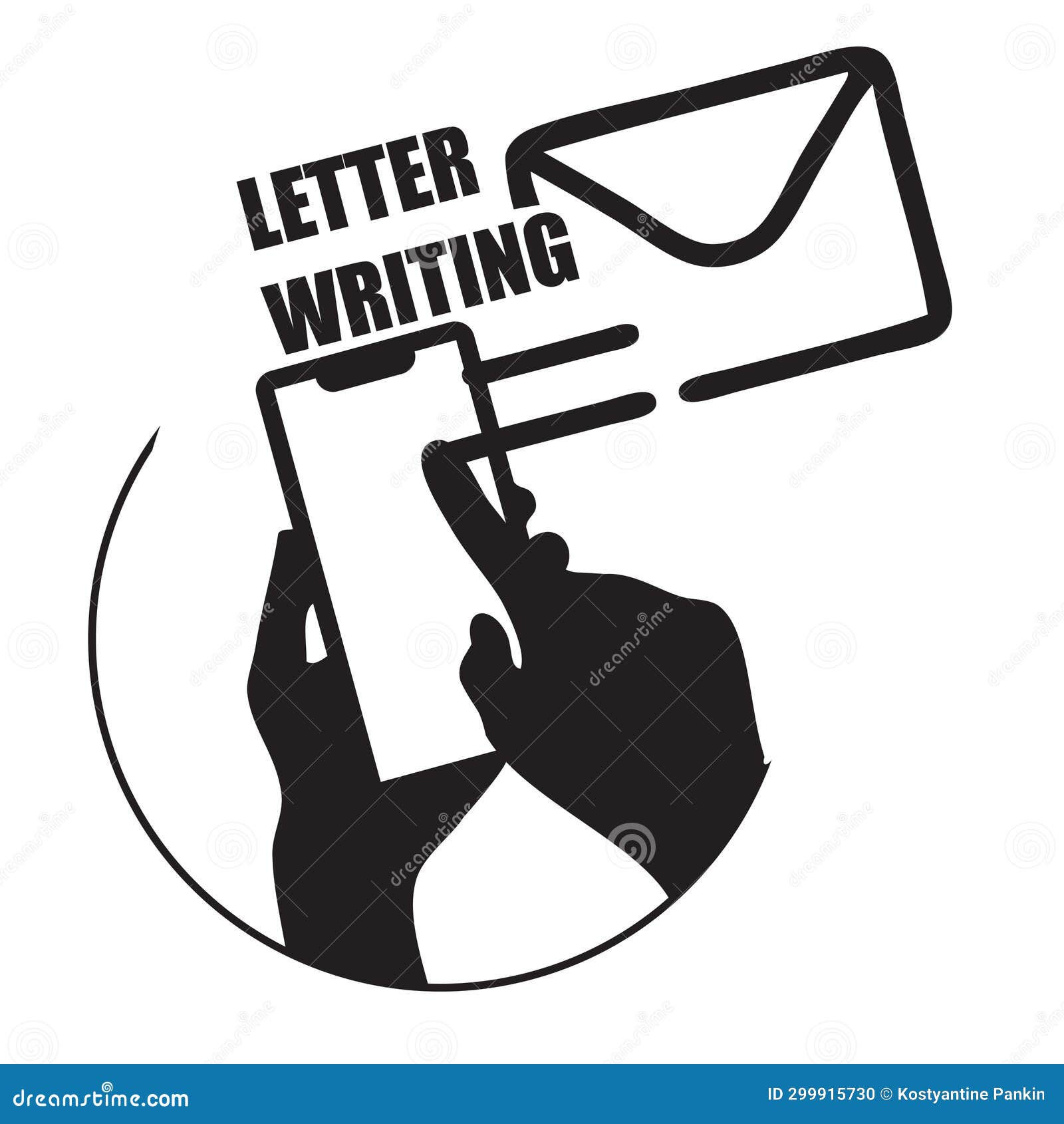 Modern Letter Writing stock illustration. Illustration of technology ...
