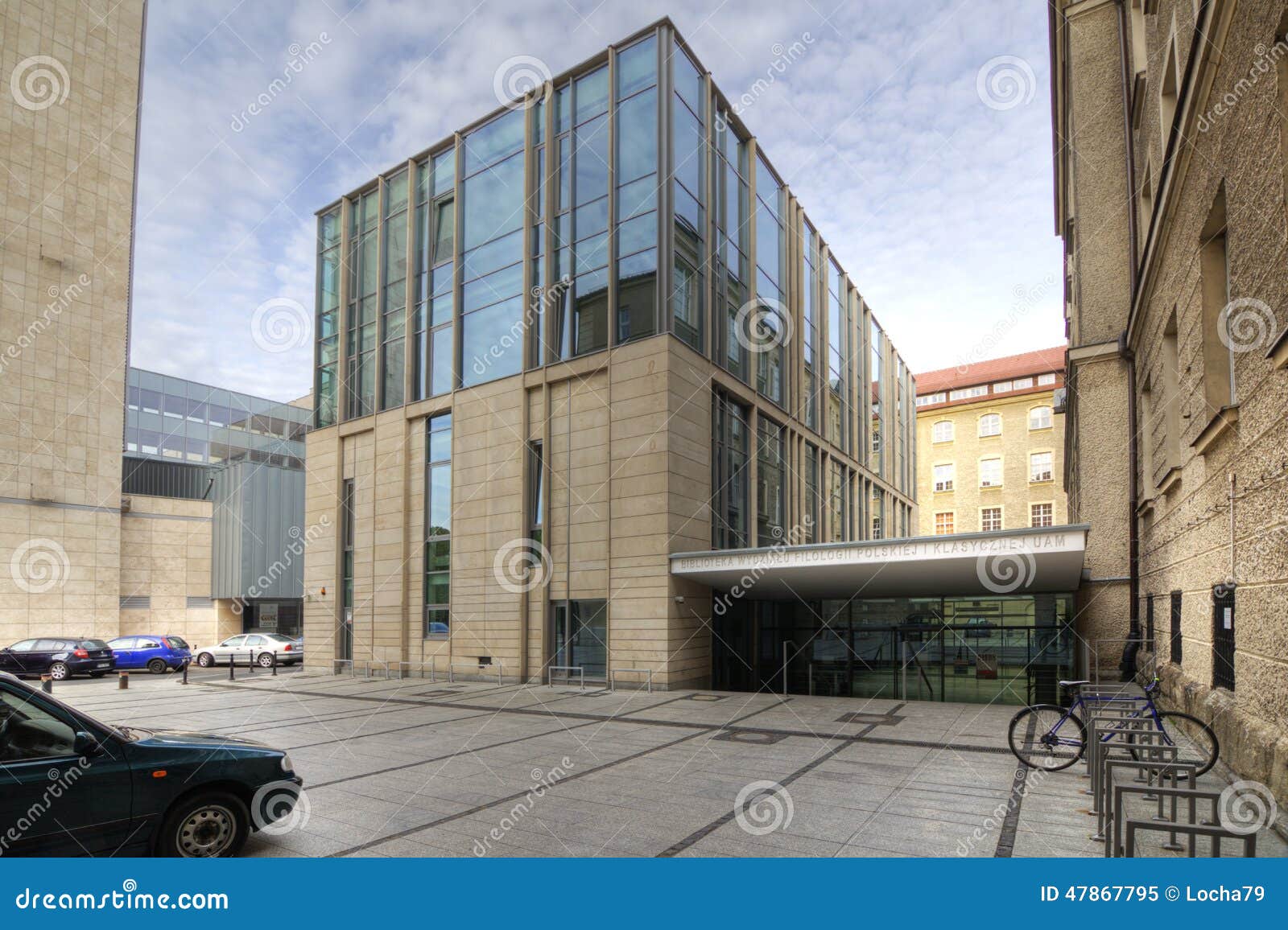 Modern Library Building. Poznan in Poland Stock Image - Image of ...
