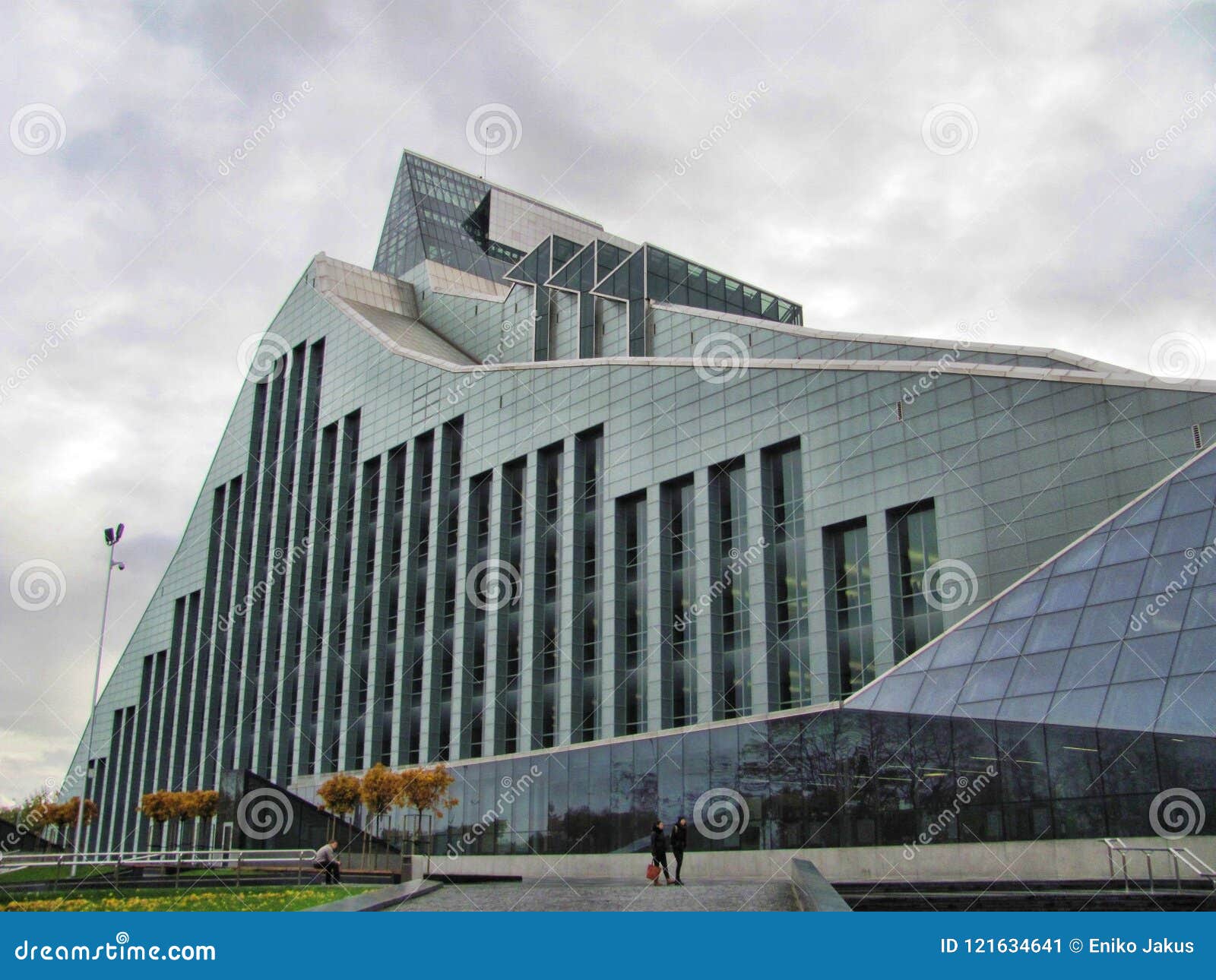 Modern Library Building in Riga Editorial Photo - Image of historical ...