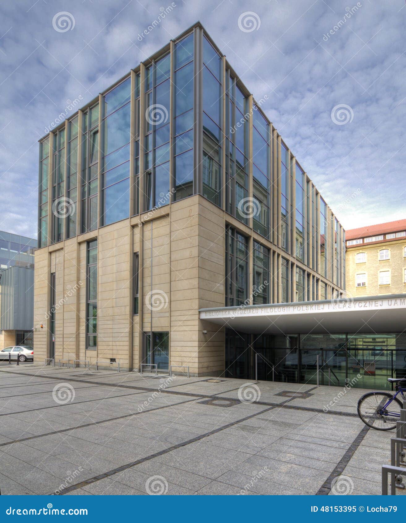 Modern Library Building. University of Adam Mickiewicz in Poznan ...