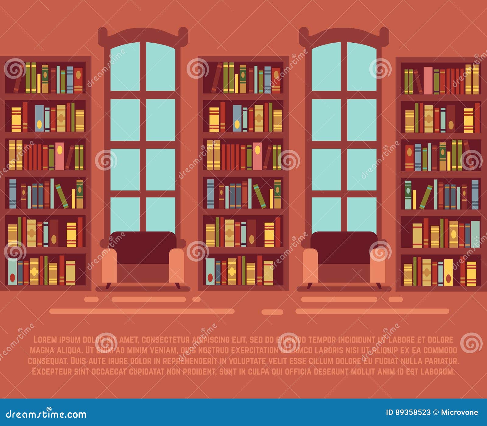 Modern Library Interior A Modern Library Interior Stock Photography ...