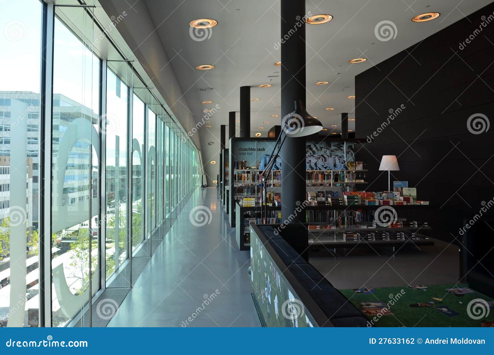 Modern library interior editorial photography. Image of chairs - 27633162