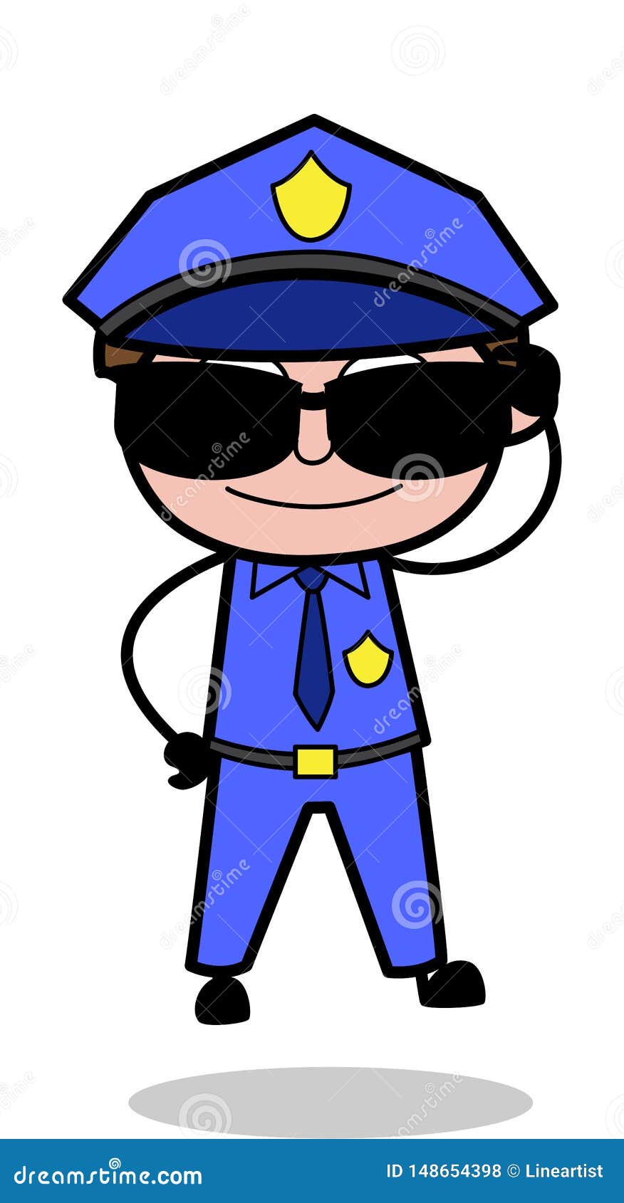 Modern Lifestyle - Retro Cop Policeman Vector Illustration Stock ...