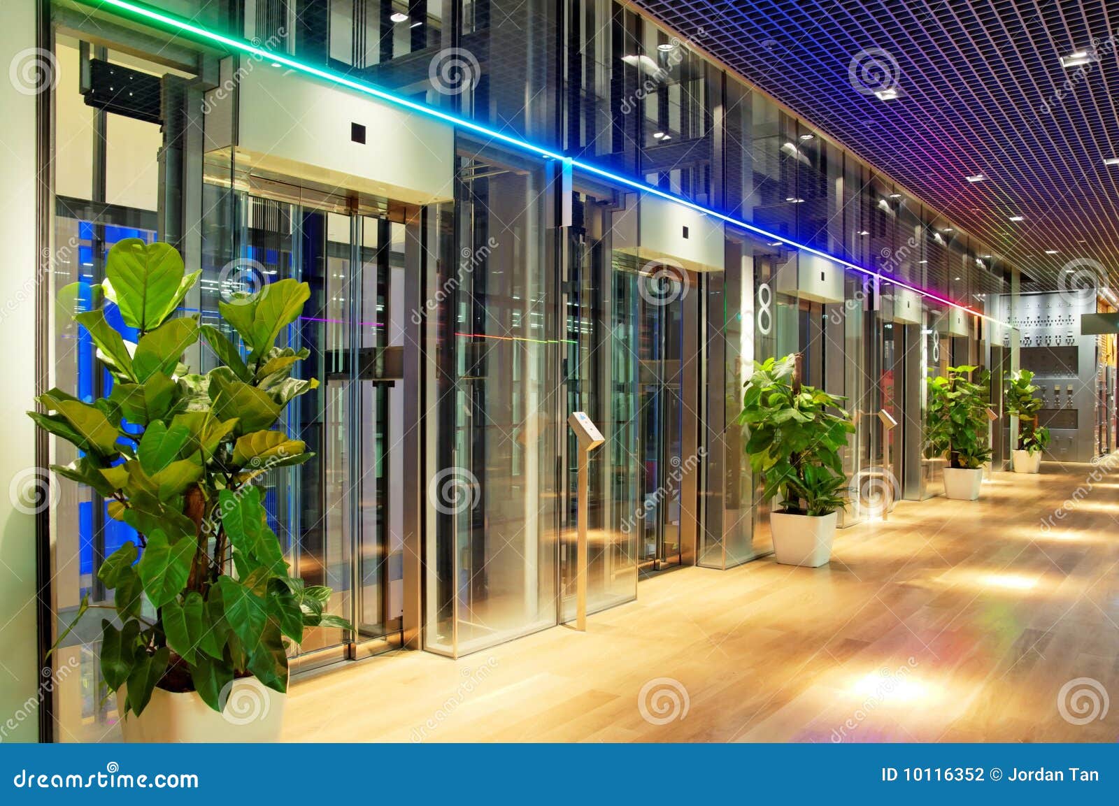 Modern lift lobby stock photo. Image of light, modern - 10116352