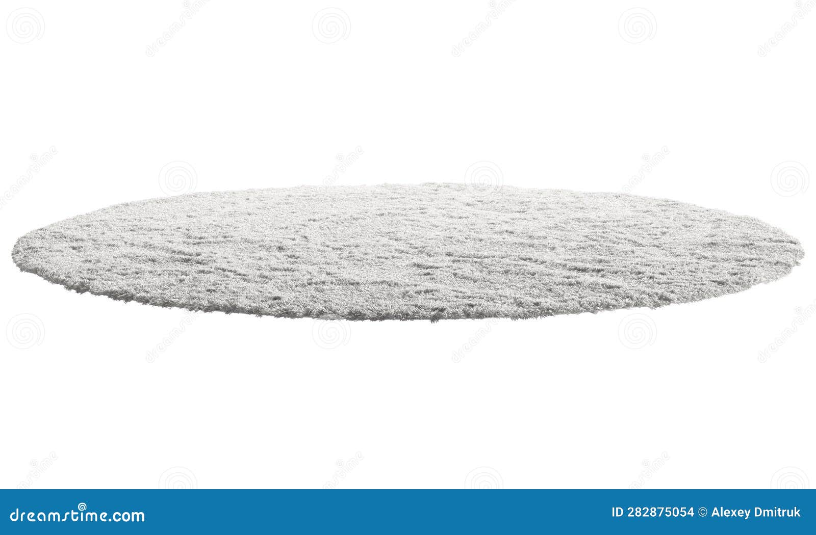 Modern Light Beige Throw Rug with High Pile. 3d Render Stock ...