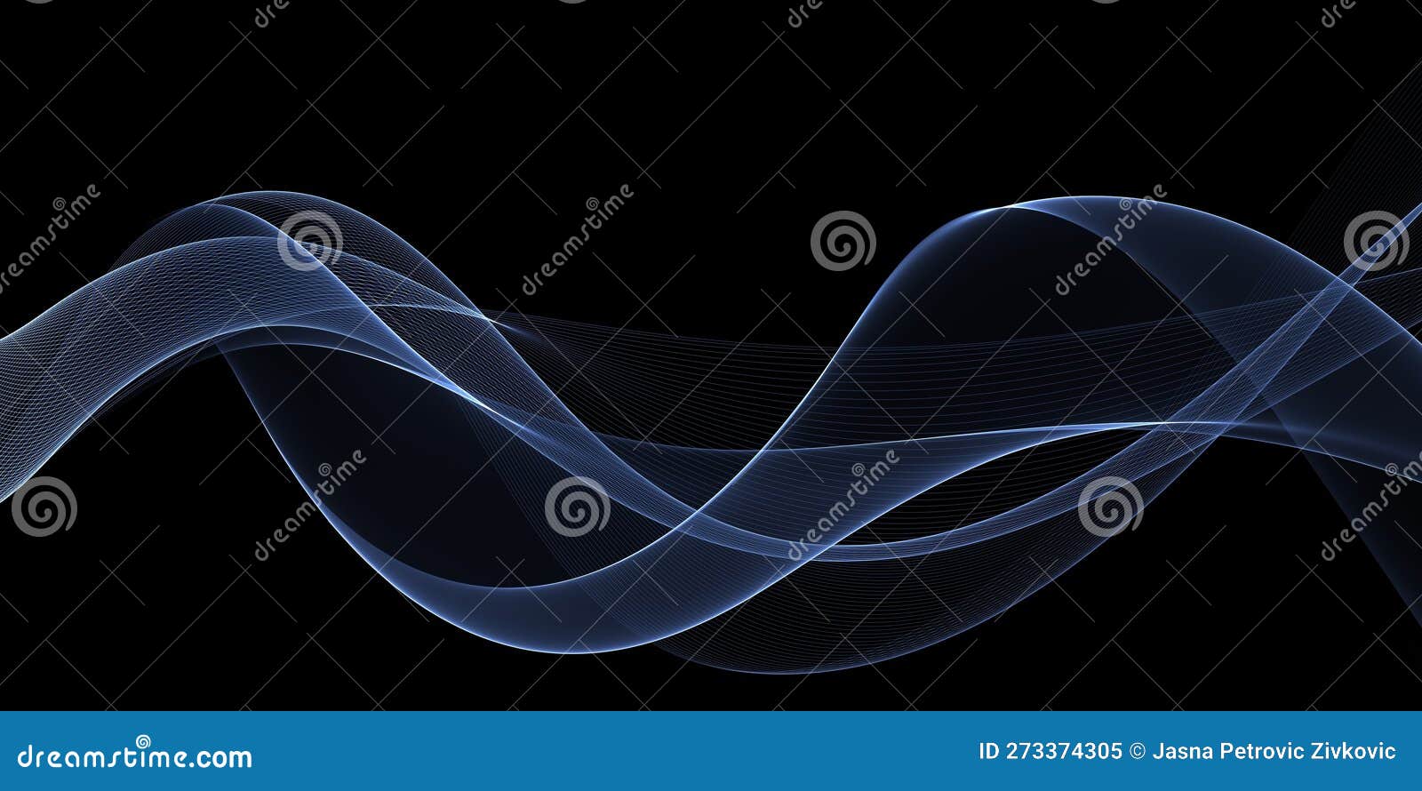 Modern Light Blue Wave Background Stock Illustration - Illustration of ...
