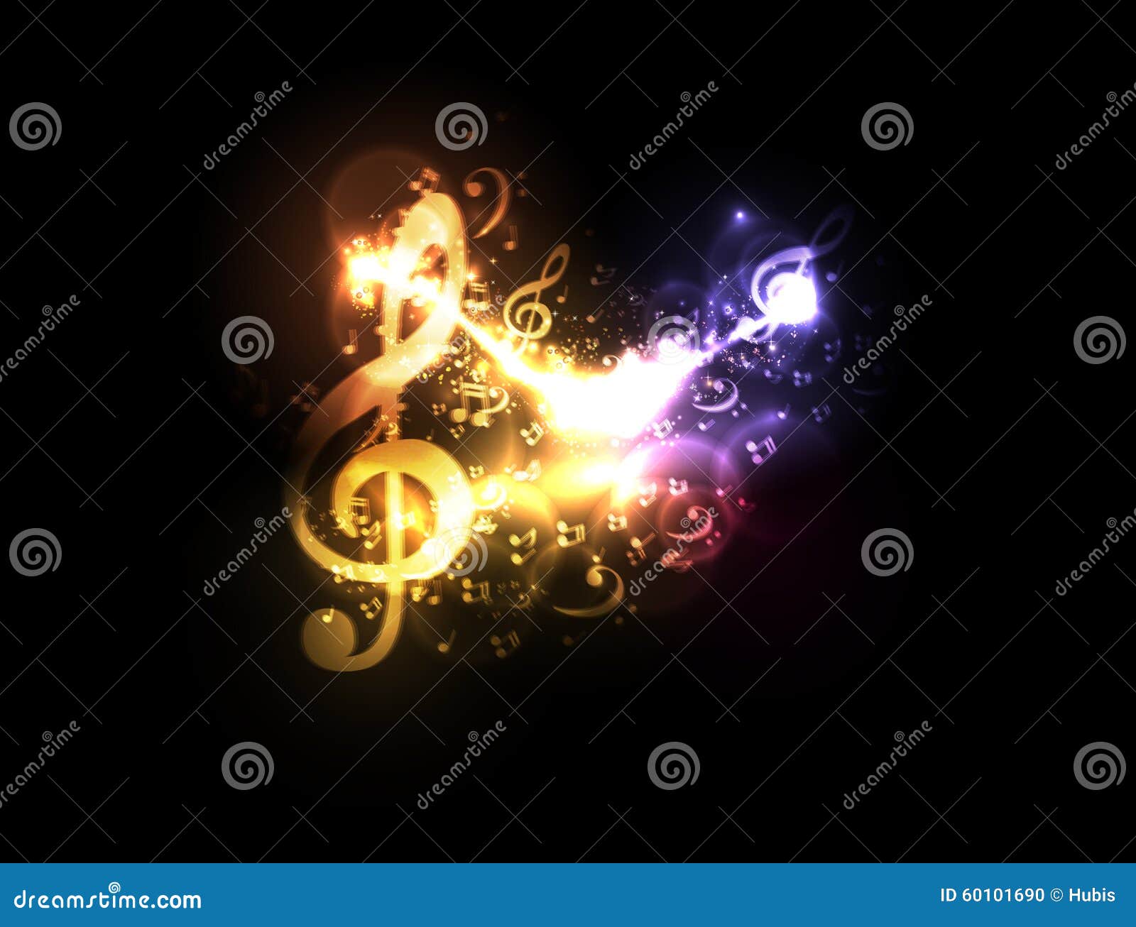 Modern Light Conceptual Music Notes Design Stock Vector - Illustration ...