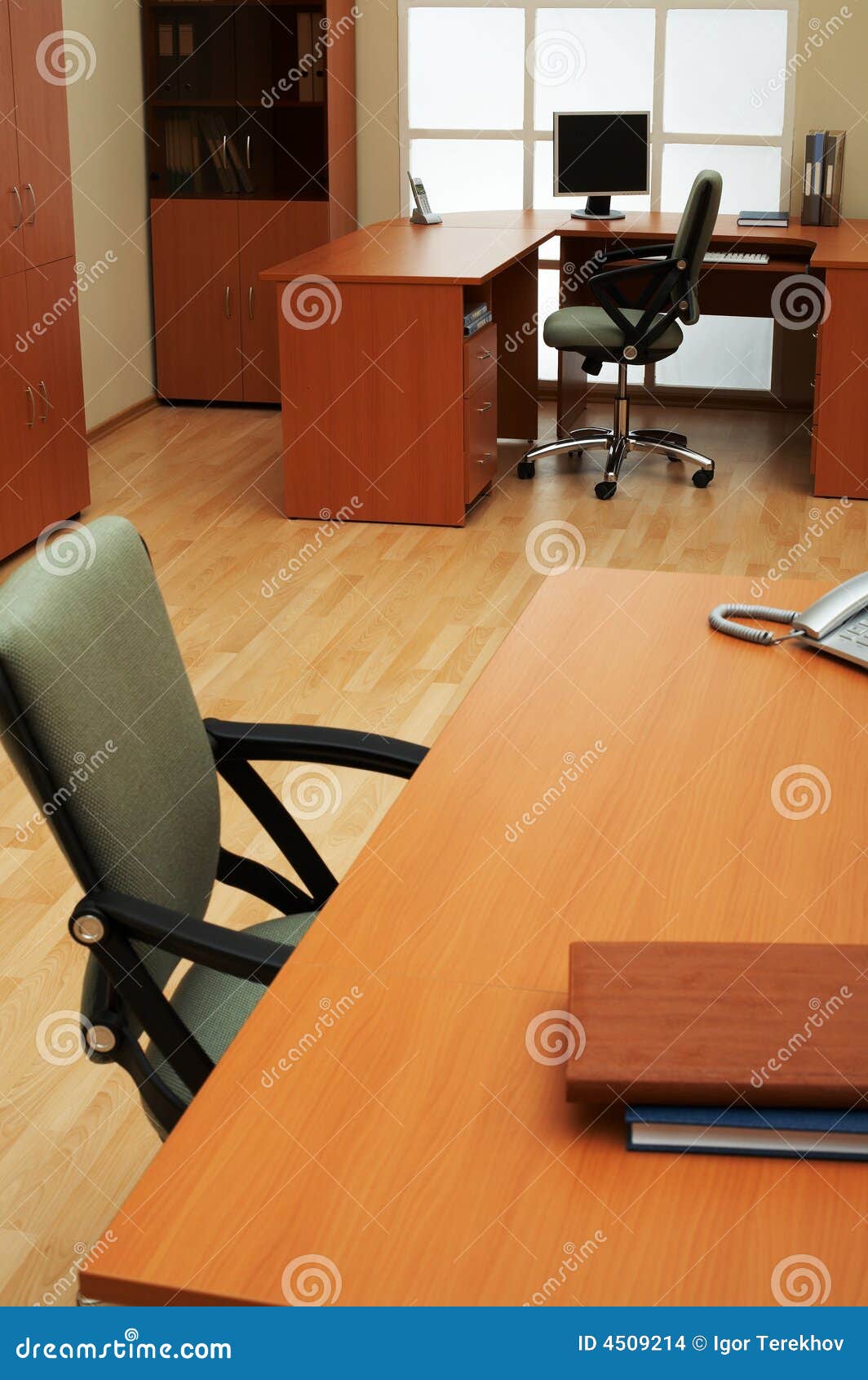Modern and light office stock photo. Image of private - 4509214