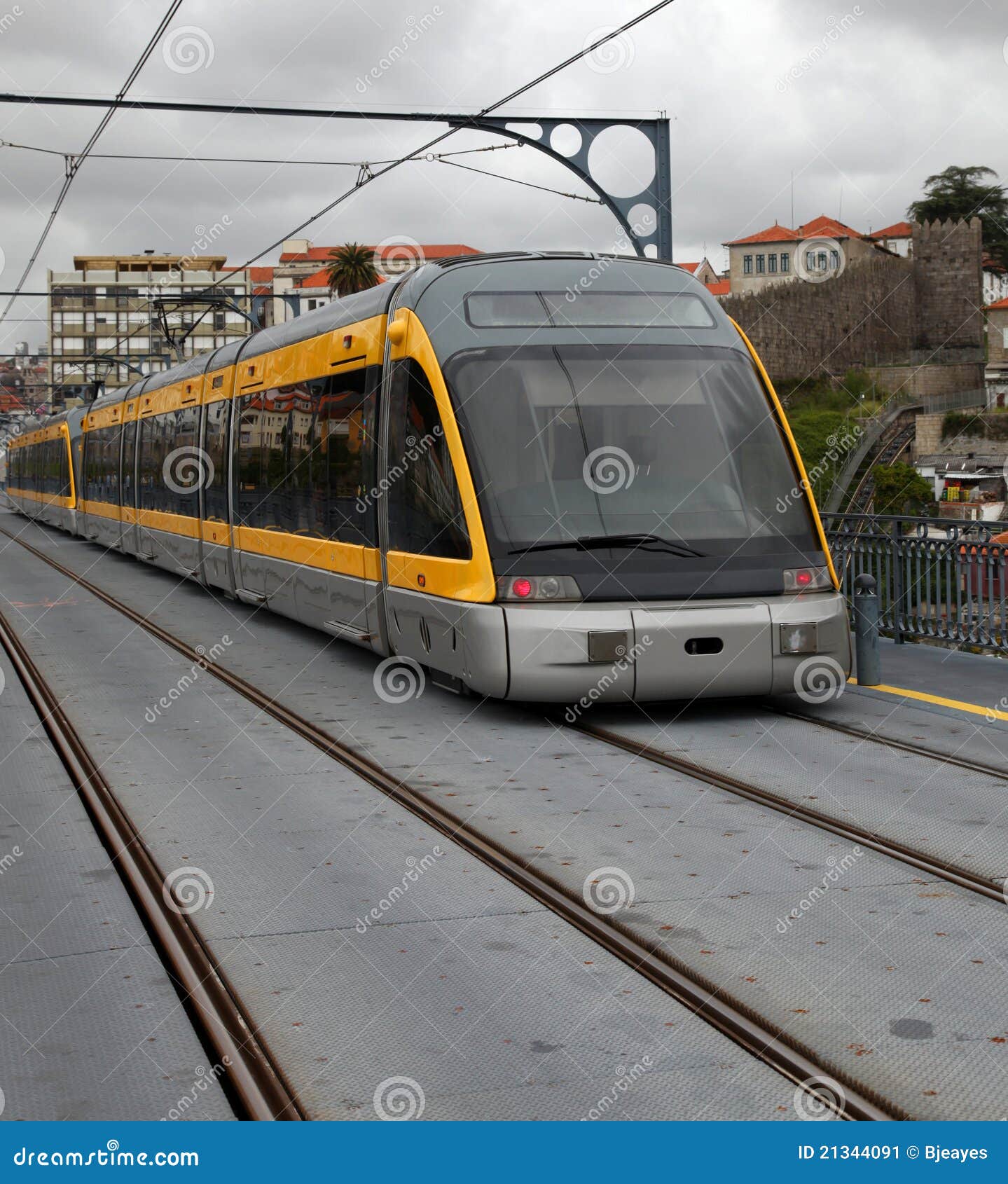 Modern light rail stock image. Image of light, public - 21344091