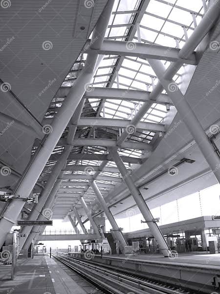 Modern Light Rail Station stock image. Image of transport - 9538779