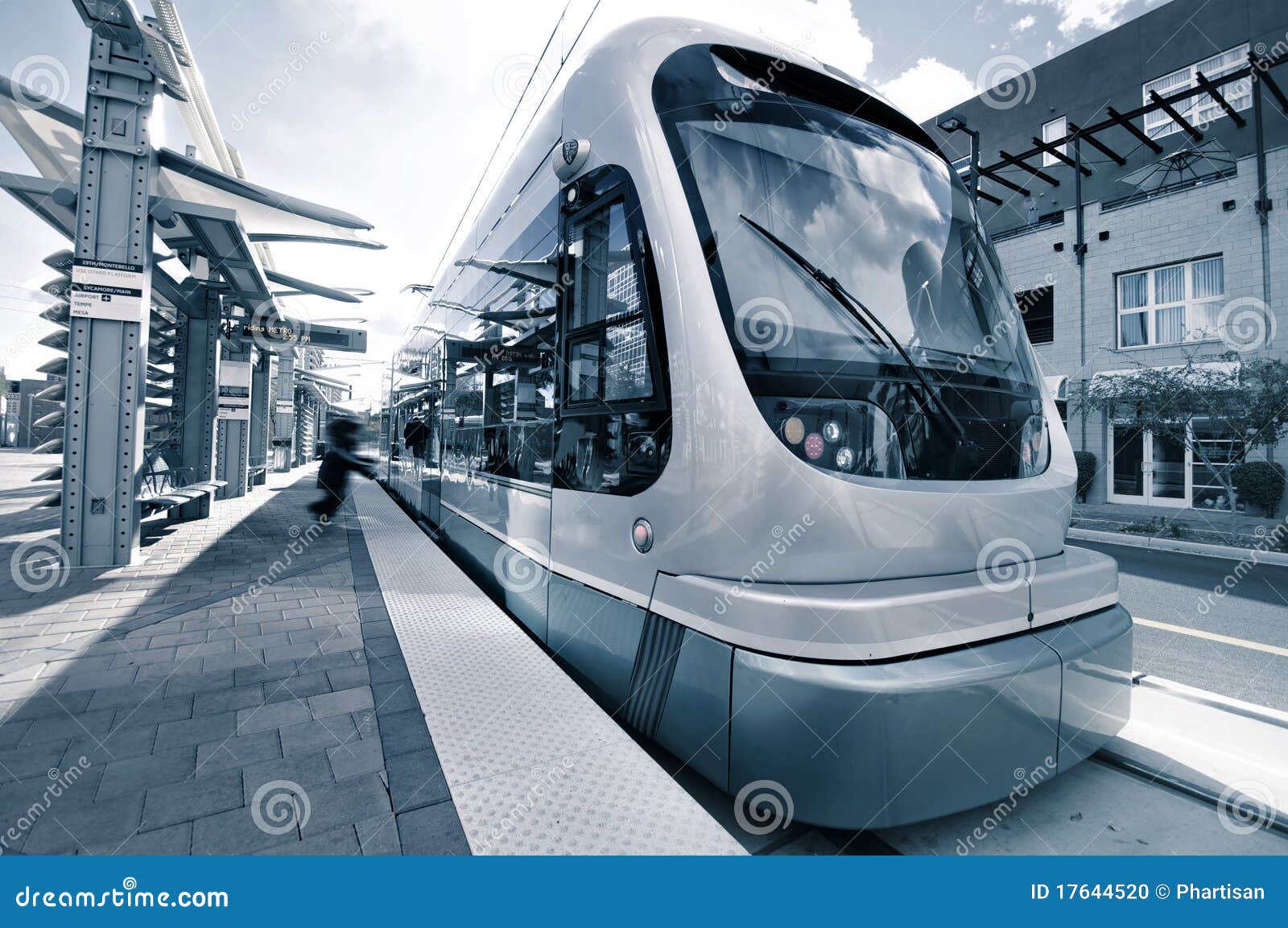 Modern Light Rail Transit System Stock Photo - Image of phoenix ...