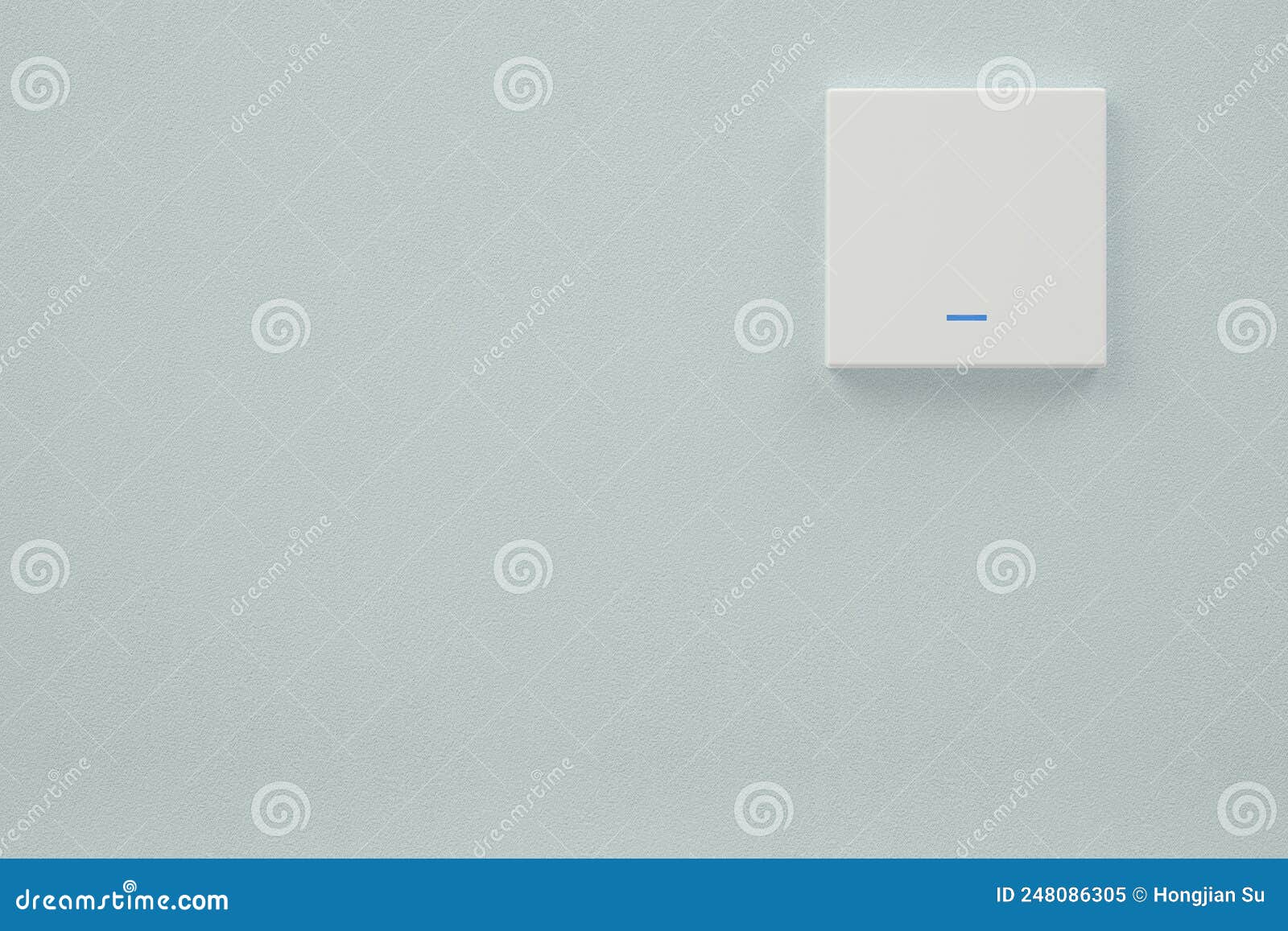 Modern Light Switch. 3D Illustration Stock Illustration - Illustration ...