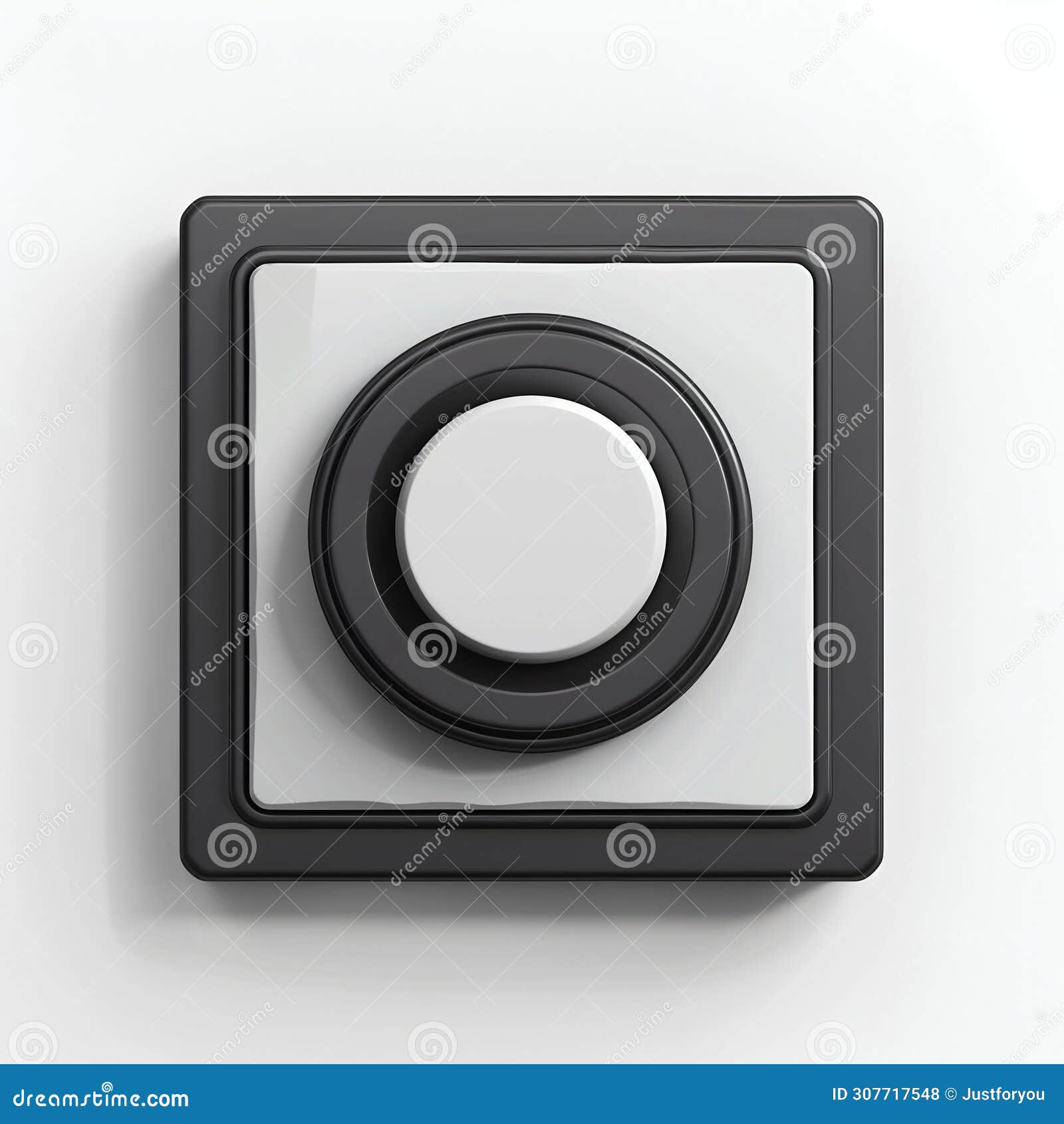 Modern Light Switch Design on White Background. Generative Ai Stock ...