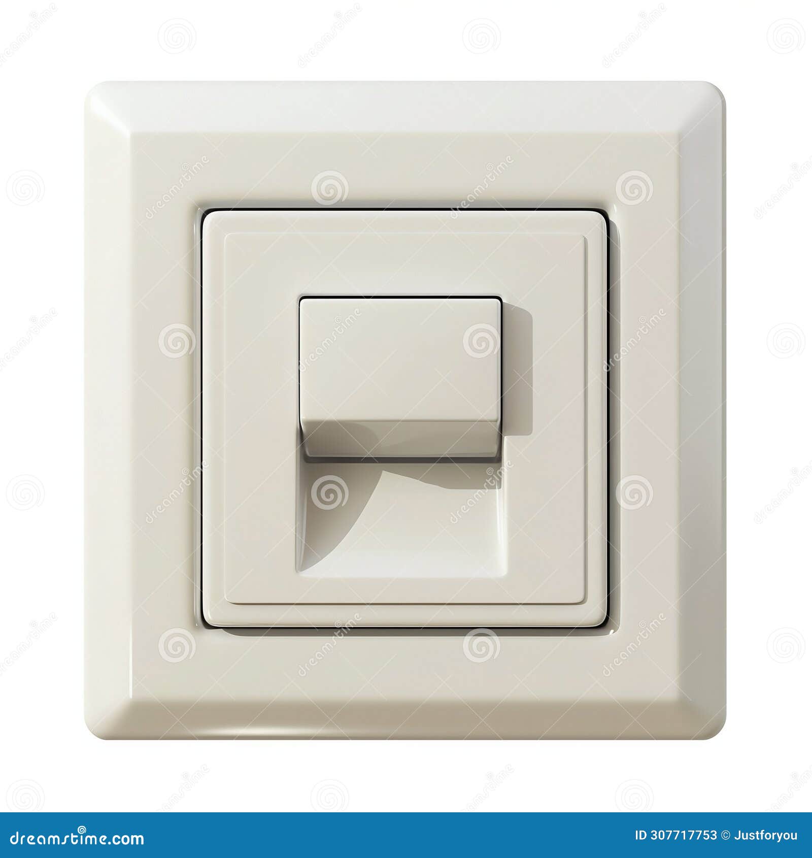 Modern Light Switch Design on White Background. Generative Ai Stock ...