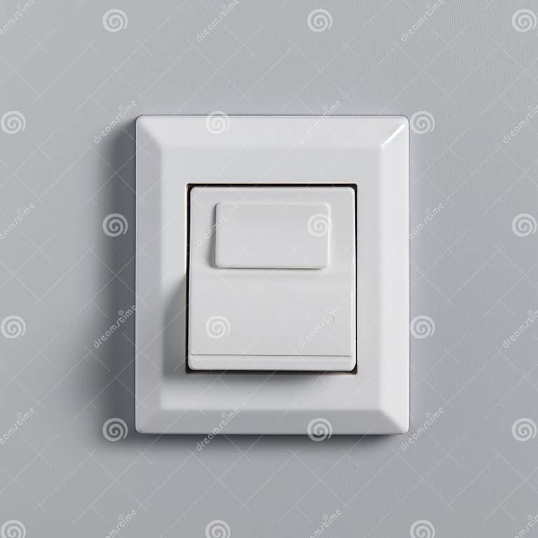 Modern Light Switch on Wall Stock Image - Image of control, indoor ...