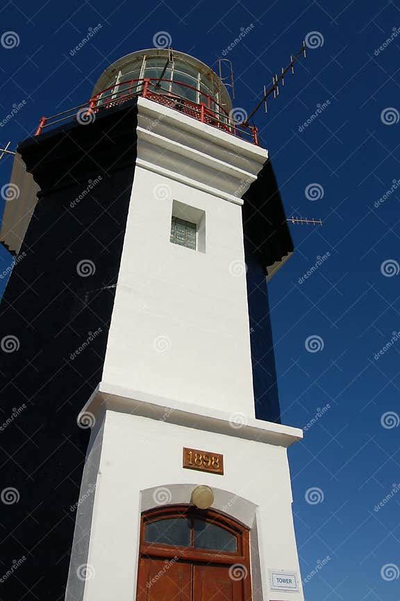 Modern lighthouse stock image. Image of octagonal, building - 1158101