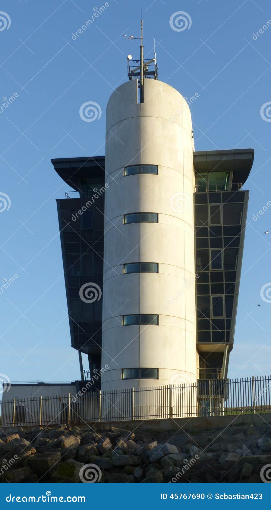 Modern Lighthouse stock photo. Image of warning, coastline - 45767690