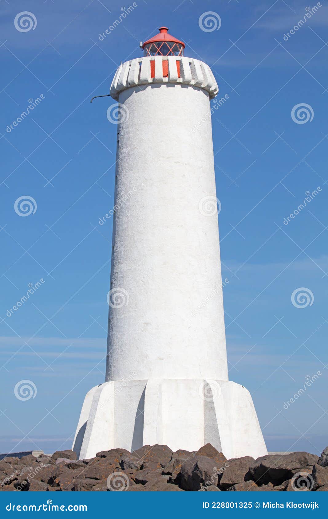 Modern Lighthouse at Akranes, West Iceland Stock Image - Image of shore ...