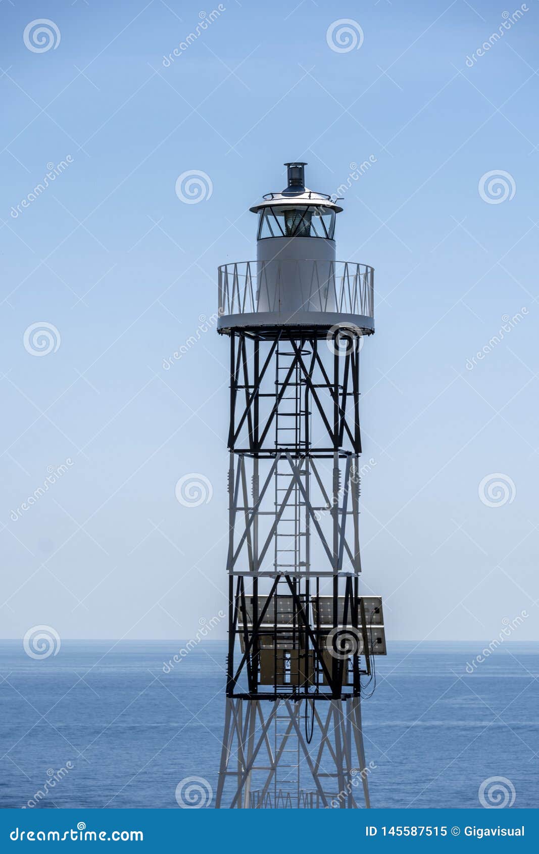 Modern Lighthouse Steel Structure Stock Image - Image of safety, tower ...