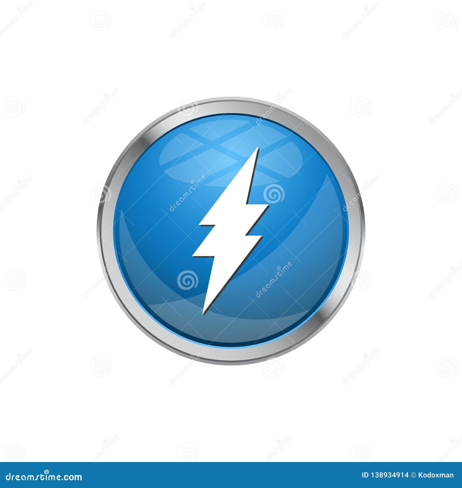 Modern Lighting Icon Button Logo Vector Illustration | CartoonDealer ...