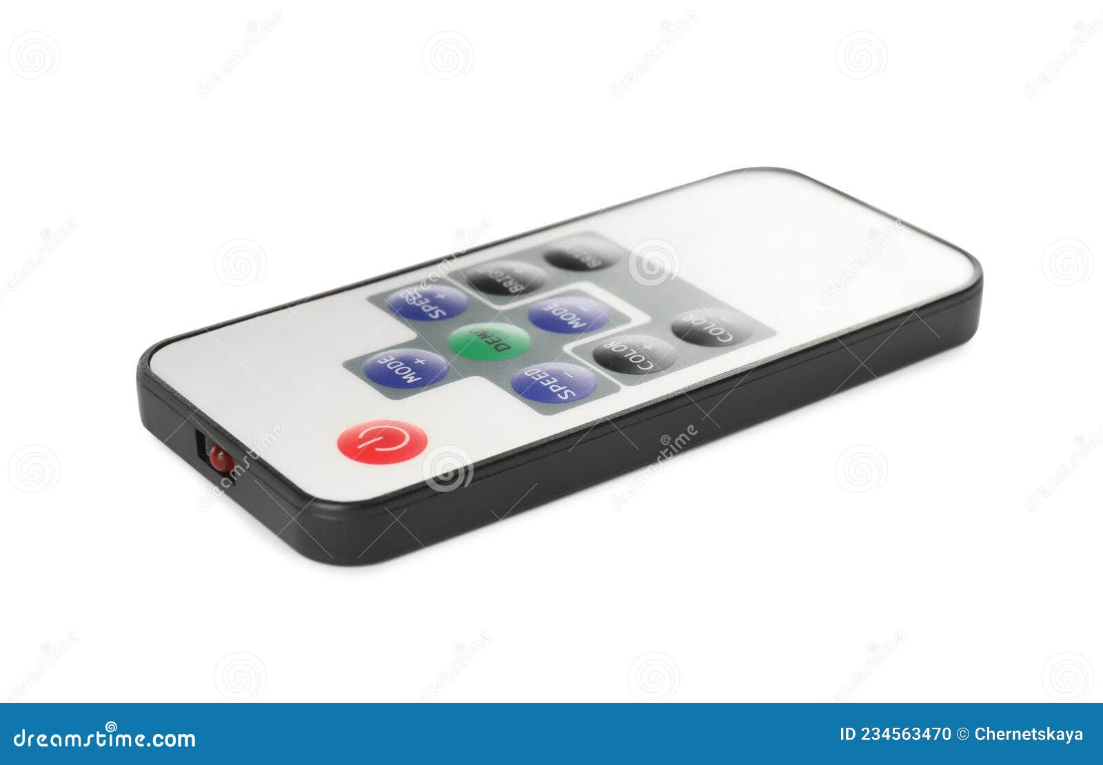 Modern Lighting Remote Control Isolated on White Stock Photo - Image of ...