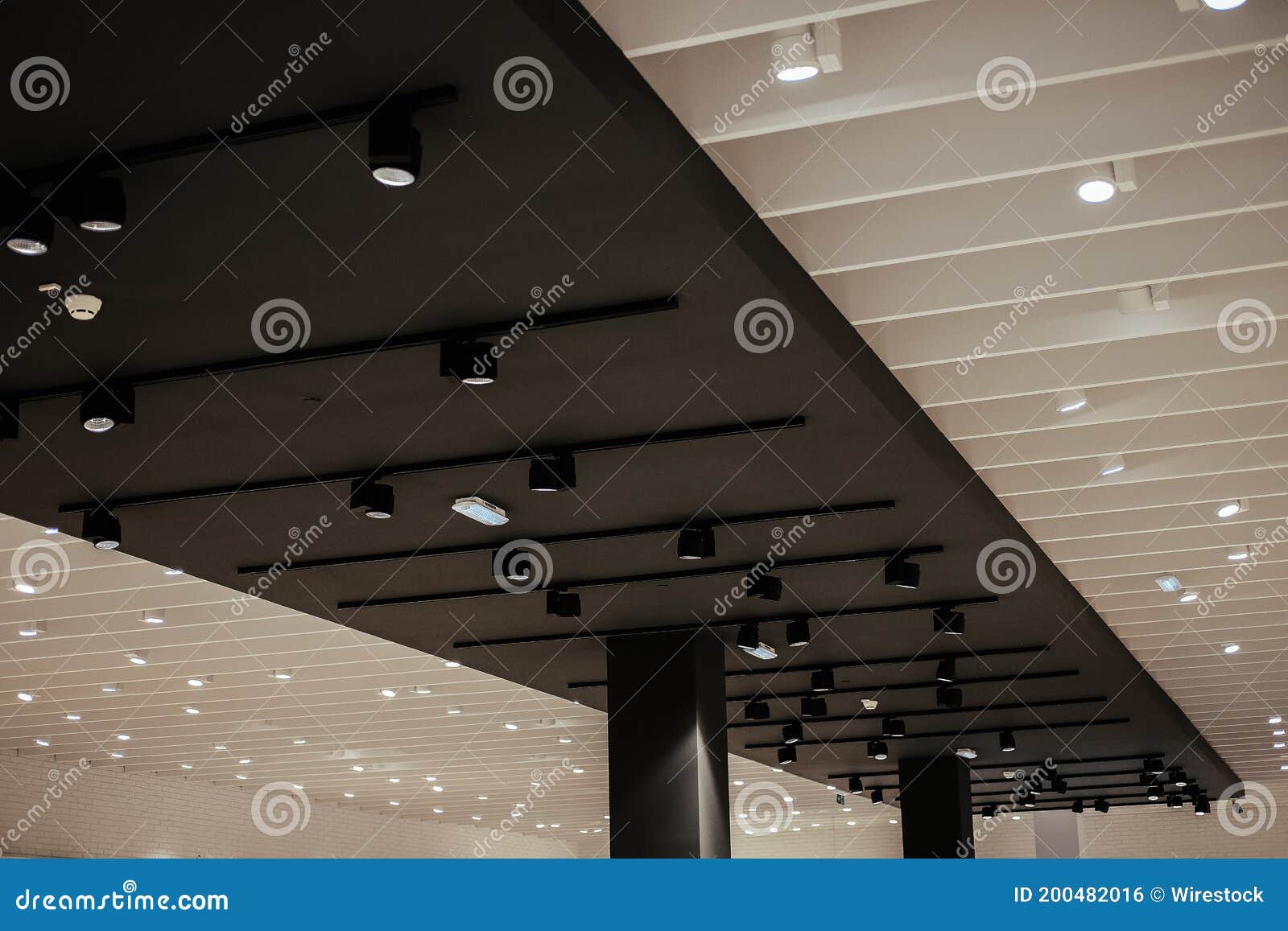 Modern Lights on the Ceiling of a Studio Stock Photo - Image of ...