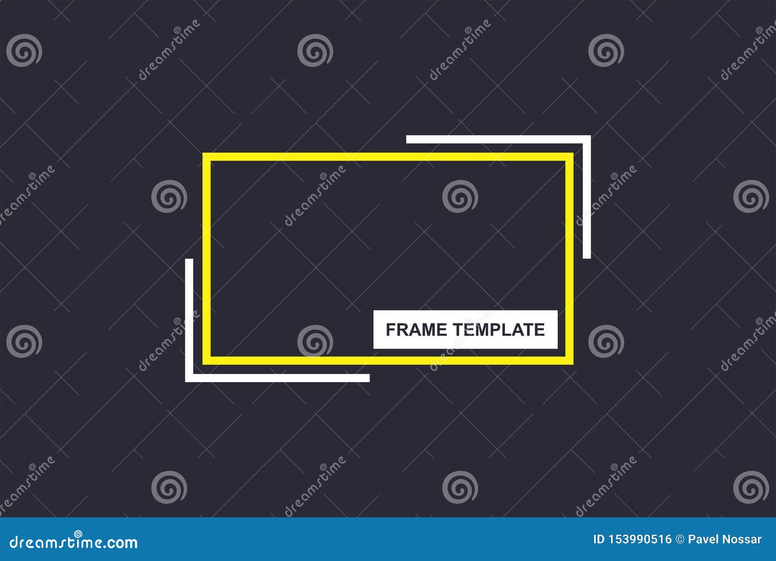 Modern Lightweight Banner. Banner Frame Borders Stock Vector ...