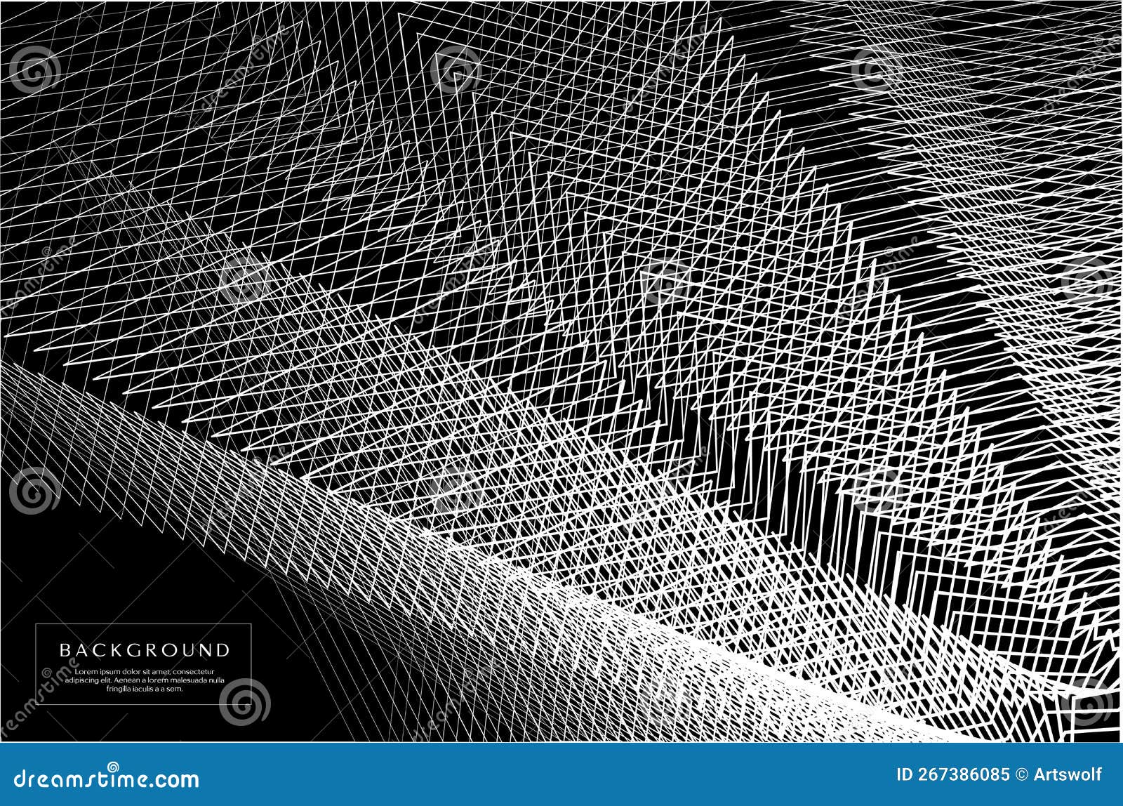 Modern Line Abstract Wallpaper. Technology Background In Black White ...