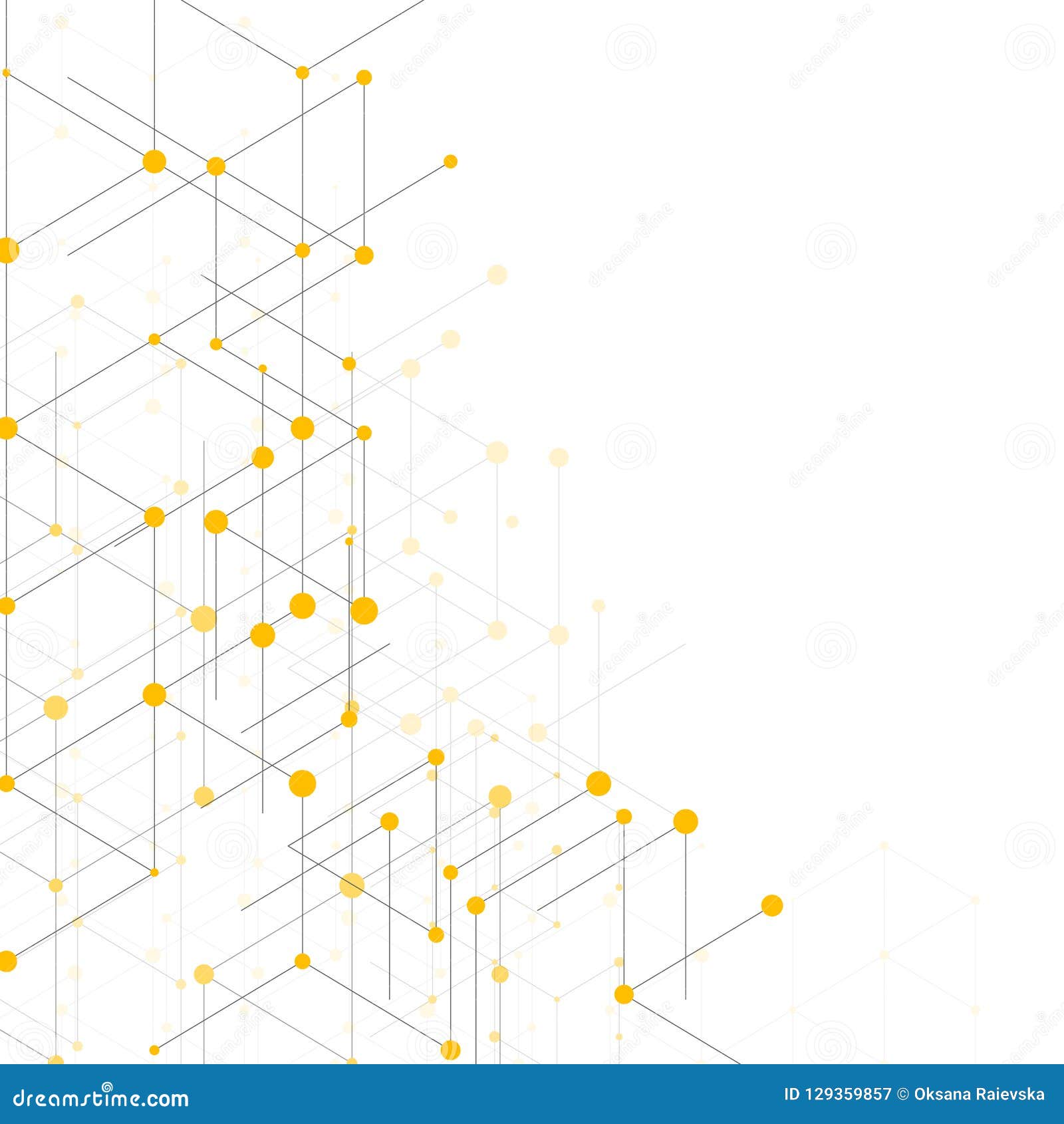 Modern Line Art Pattern with Connecting Lines on White Background ...