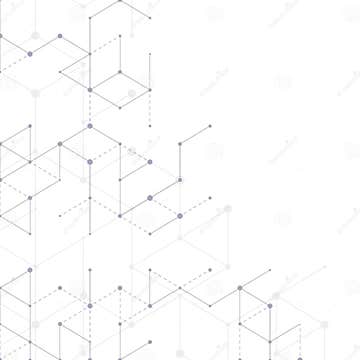 Modern Line Art Pattern with Connecting Lines on White Background ...