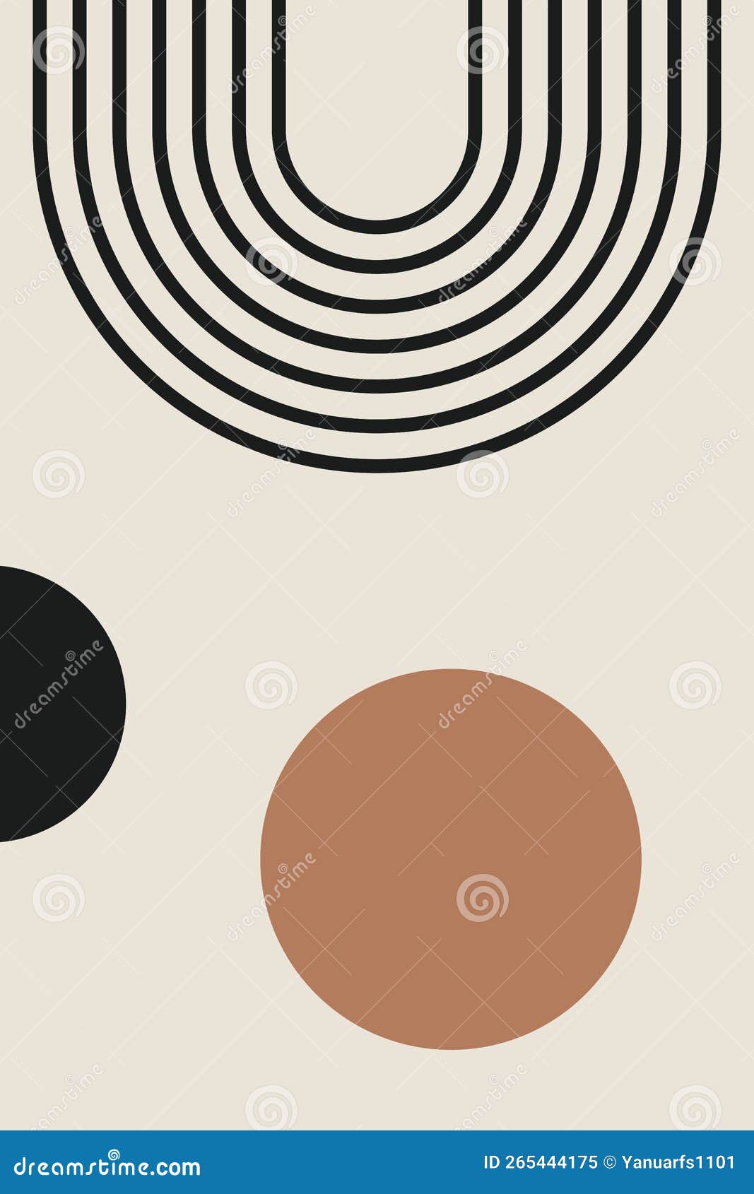 Modern Line Art Wall Decor stock illustration. Illustration of modern ...