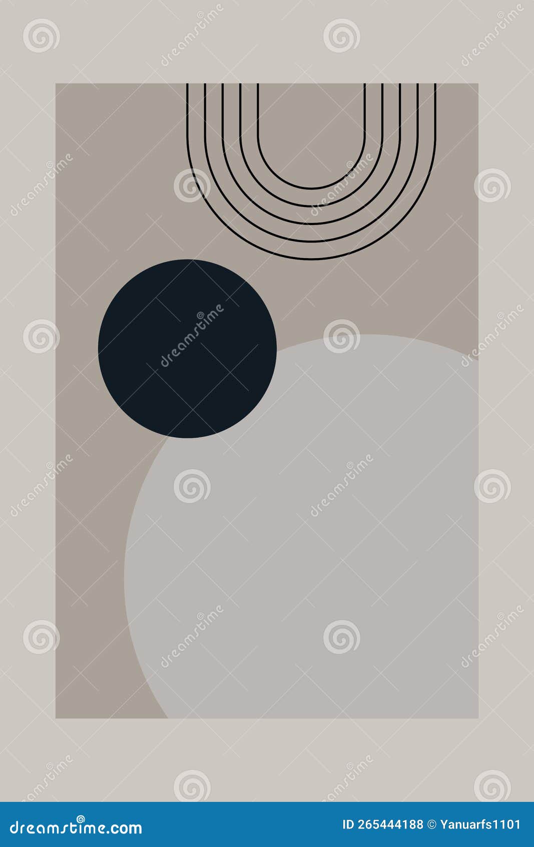 Modern Line Art Wall Decor stock illustration. Illustration of ...