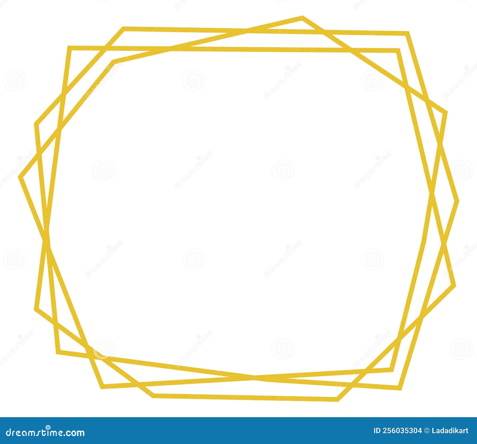 Modern Line Border. Geometric Color Polygon Frame Stock Vector ...