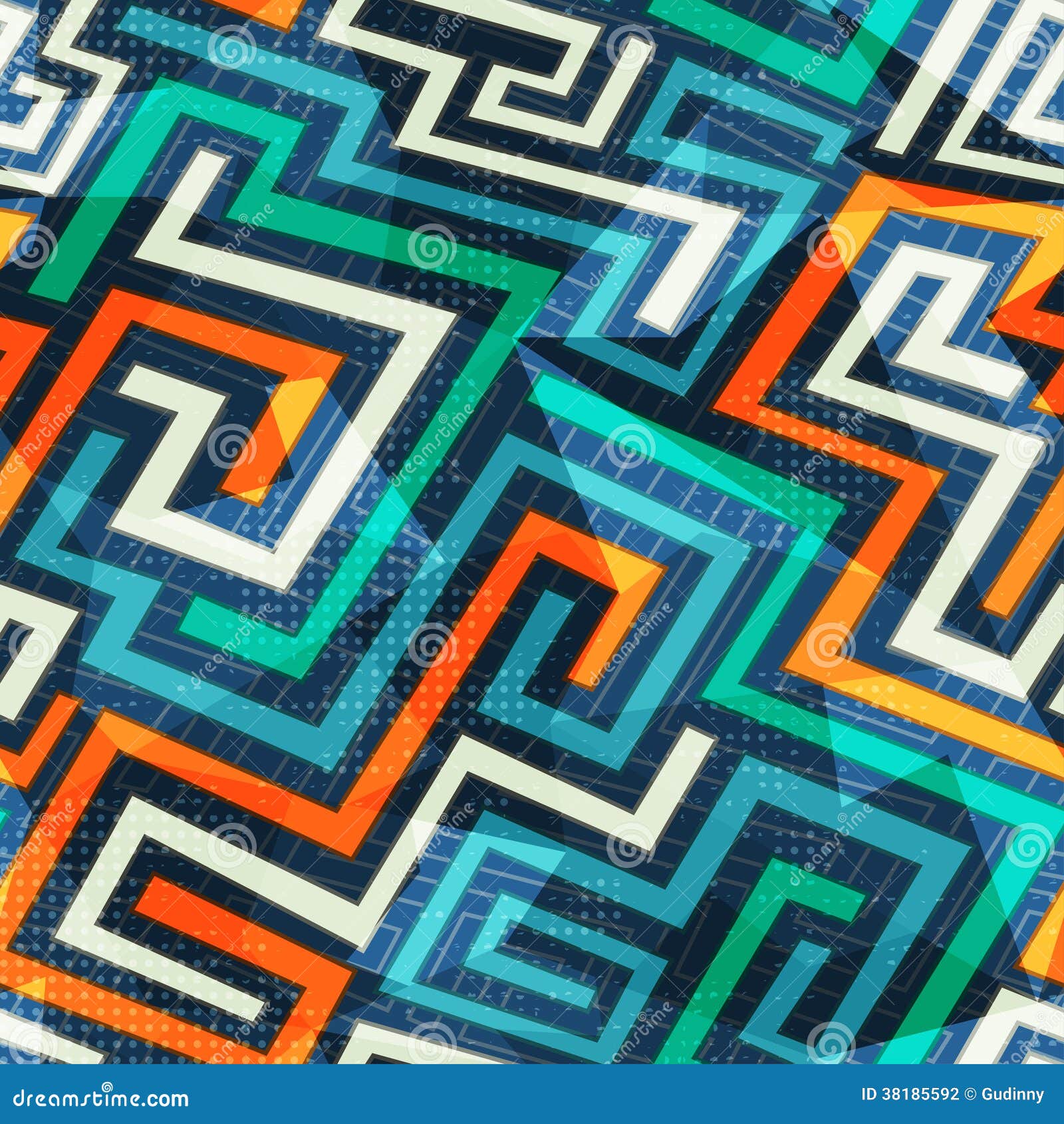 Modern Lines Seamless Pattern Stock Vector - Illustration of fantastic ...