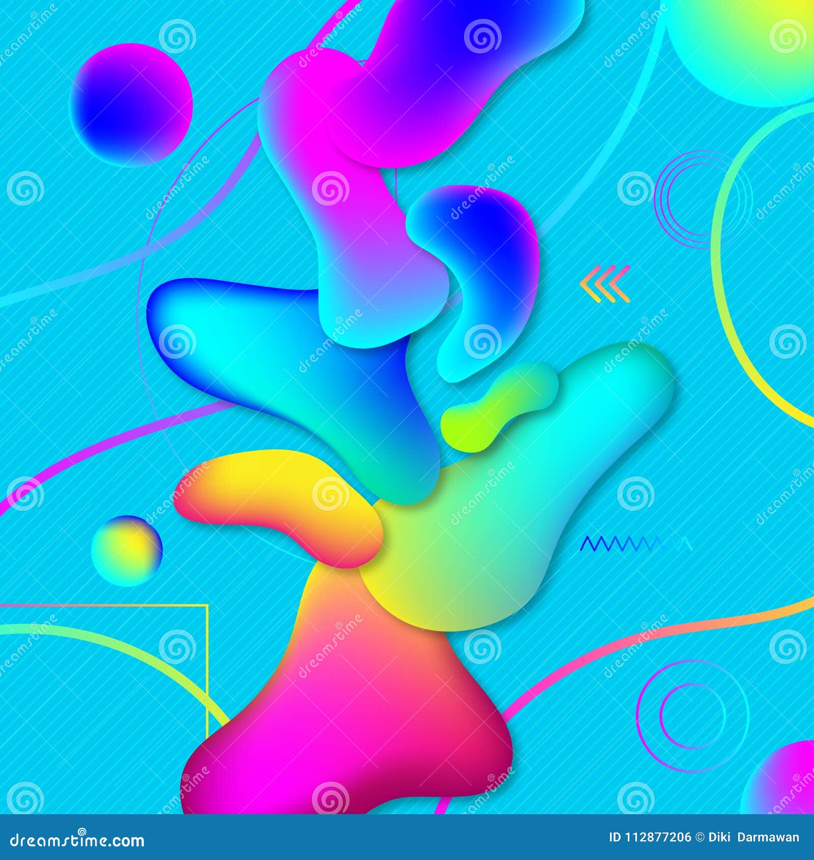 Modern Liquid Colored Spot Background Stock Vector - Illustration of ...