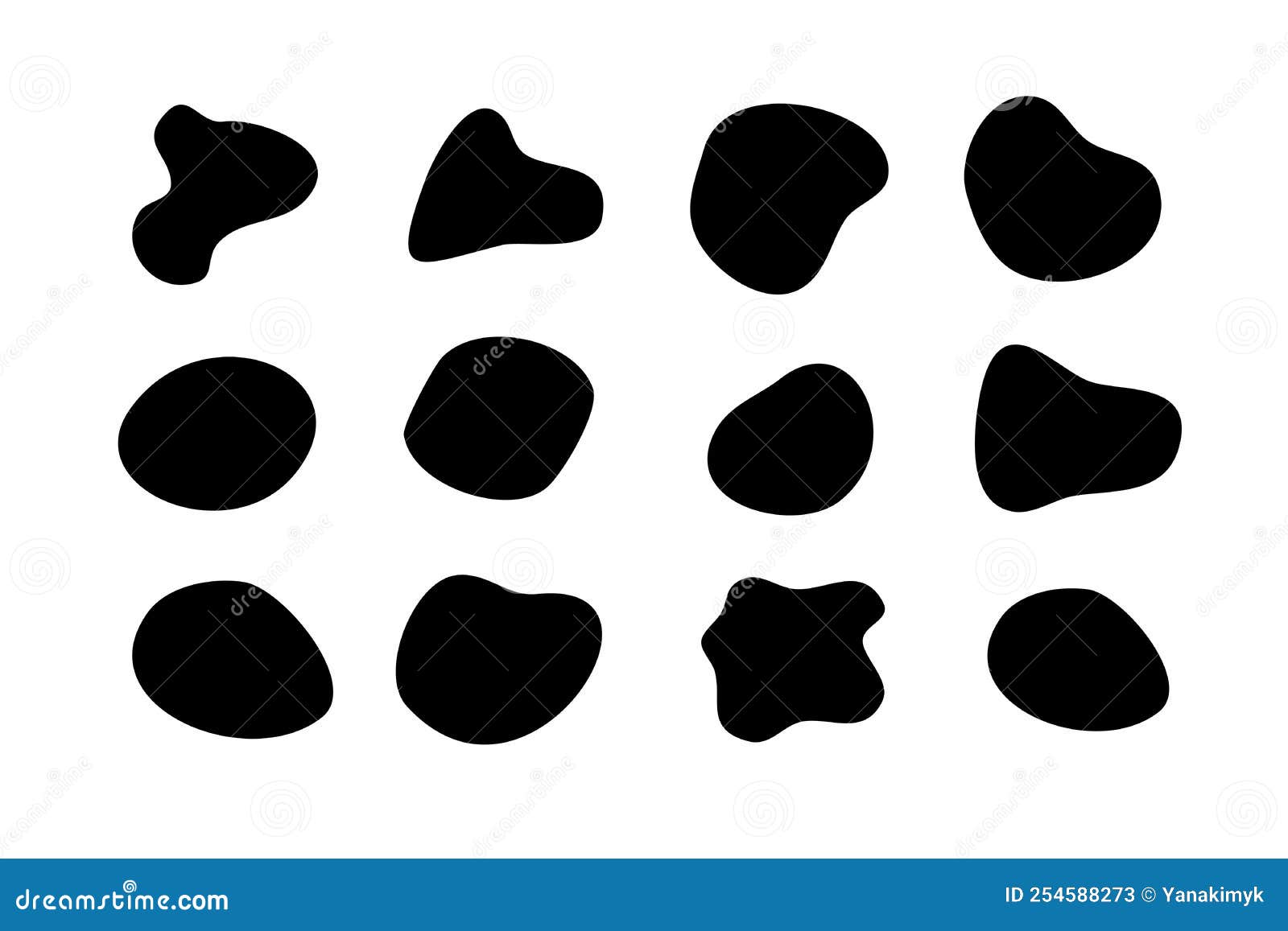 Modern Liquid Irregular Blob. Flat Style Design Fluid Vector ...