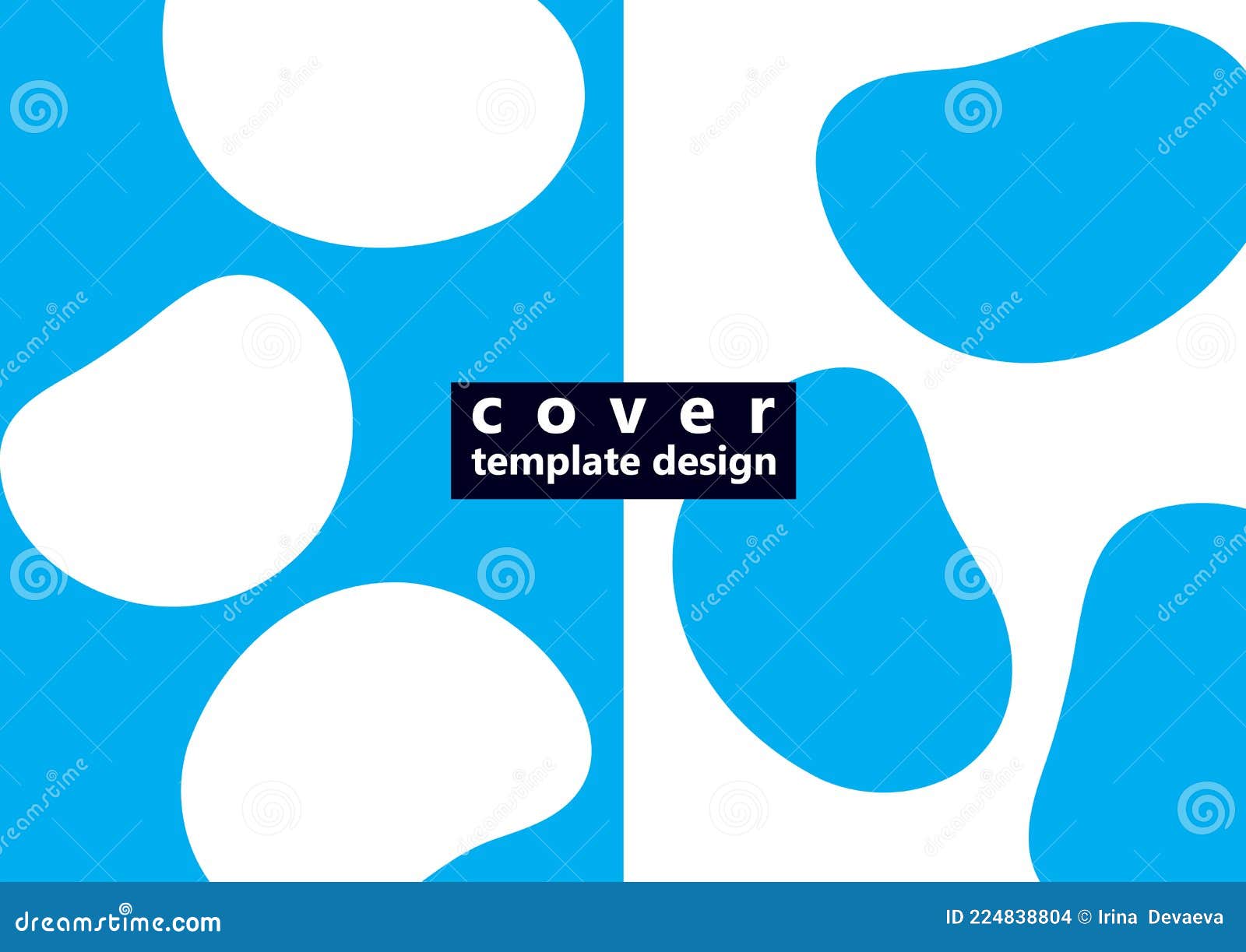 Modern Liquid Irregular Forms. Smooth Abstract Fluid Graphic Flat ...