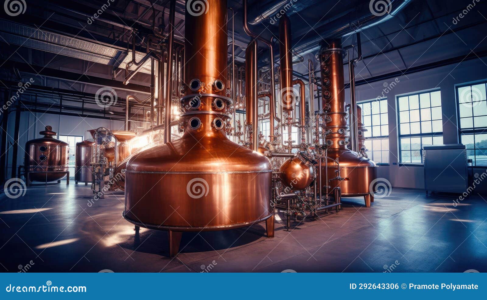 Modern Liquor Distiller. Generative Ai Stock Photo - Image of metal ...