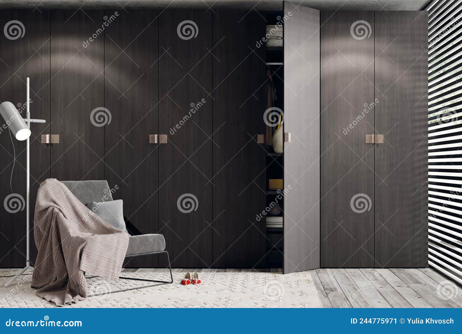 Modern Living Room Interior in Minimal Style. Stock Image - Image of ...