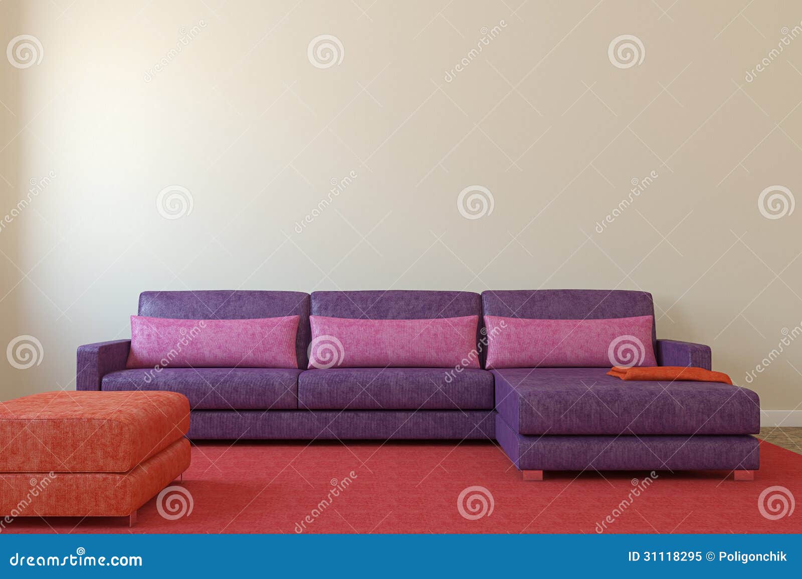 Modern living-room stock illustration. Illustration of furniture - 31118295
