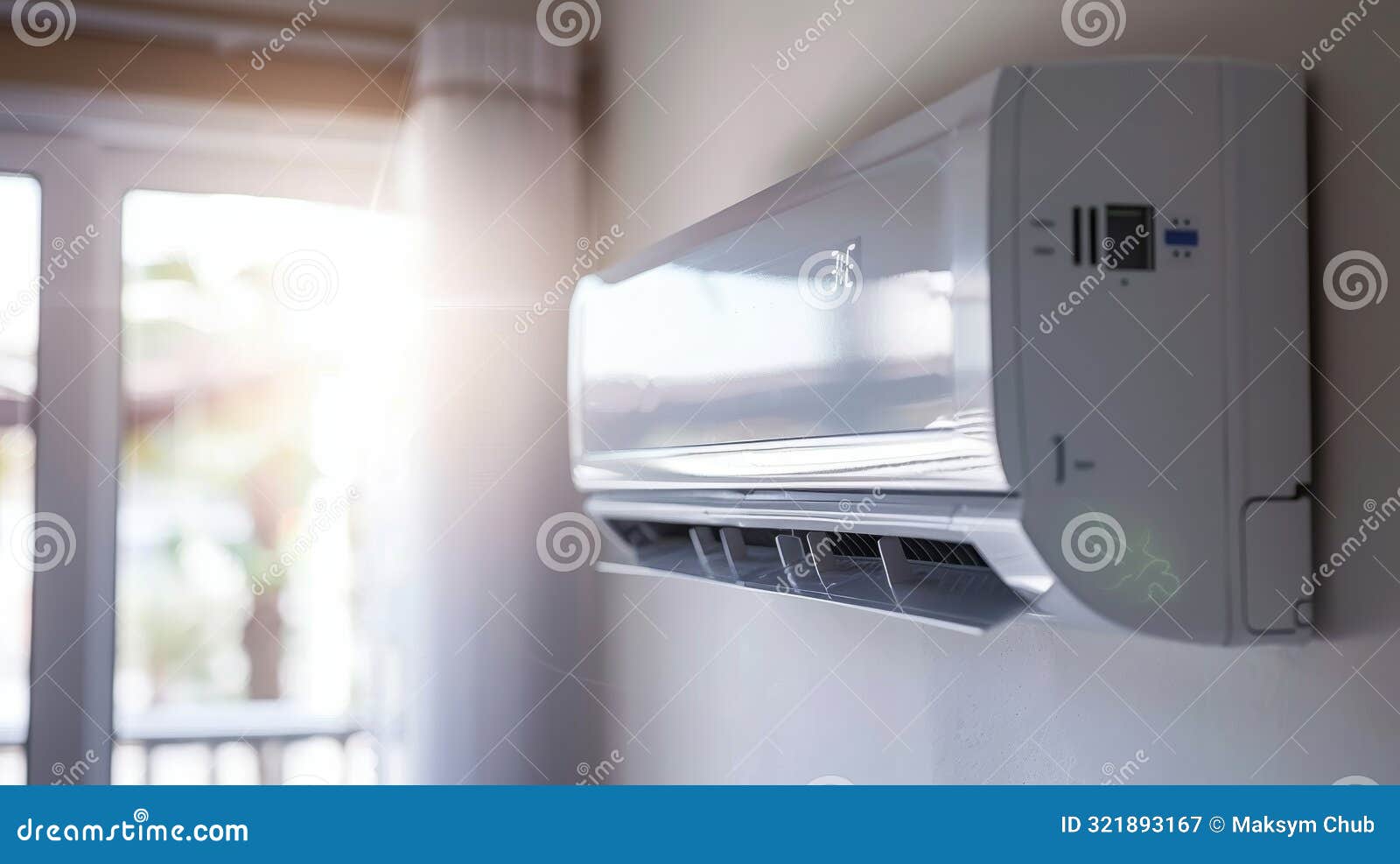 Modern Living Room Mockup of Generic Air Conditioner Purifier or Ac ...