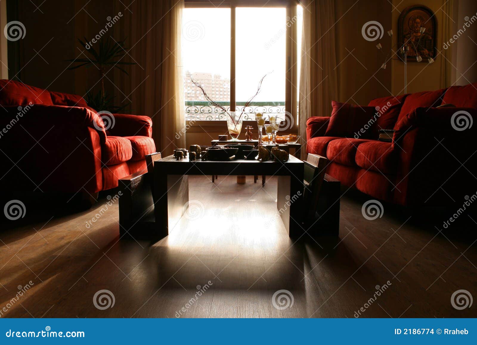 Modern Living Room -Wide Angle Stock Photo - Image of furniture, couch ...