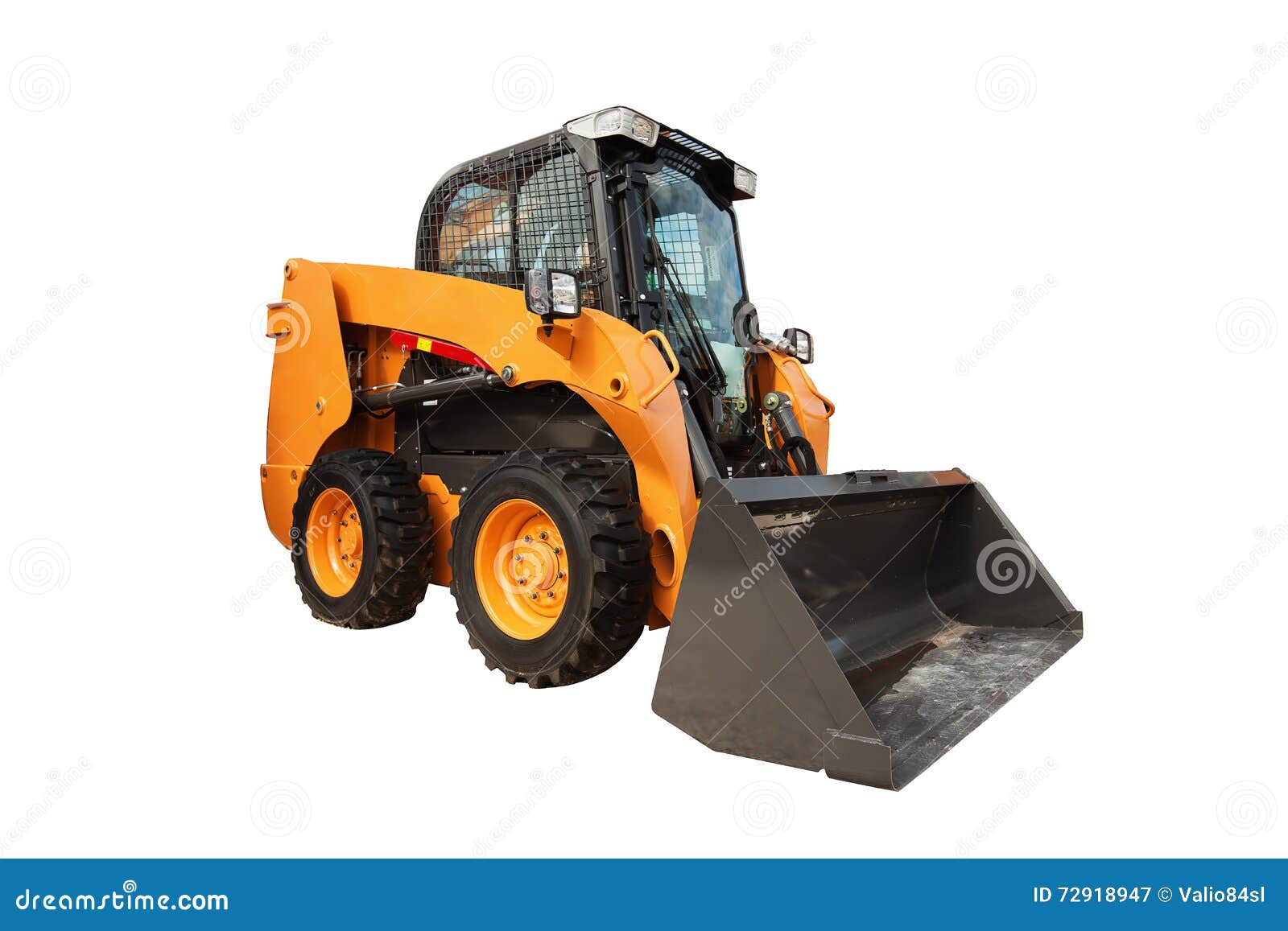 New Modern Loader Or Bulldozer - Excavator Isolated On White Background ...