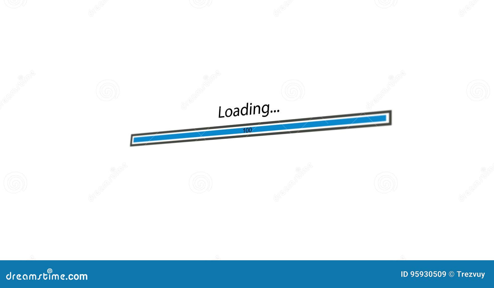 Modern Loading Bar on White Background Stock Illustration ...