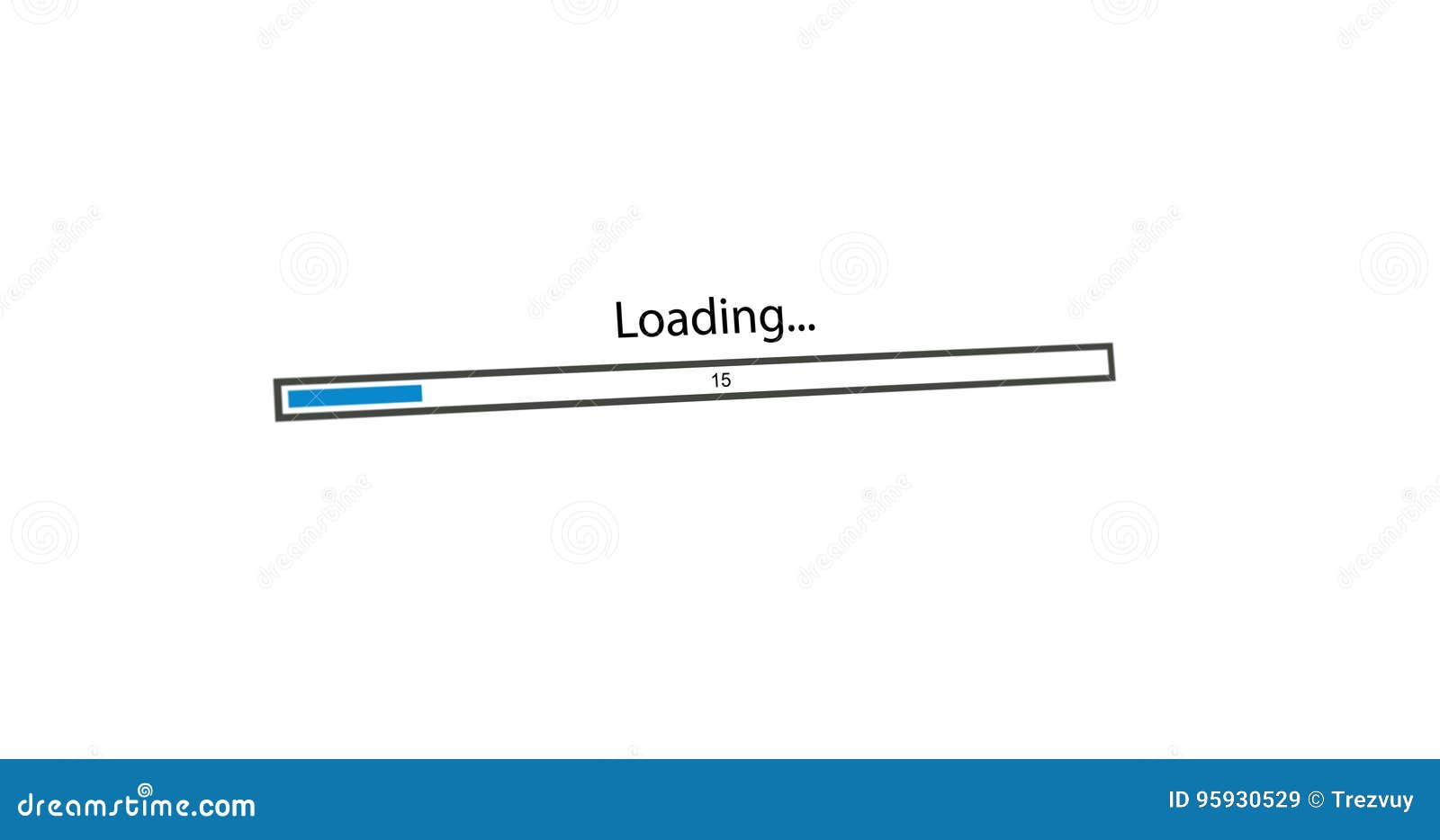 Modern Loading Bar on White Background Stock Illustration ...